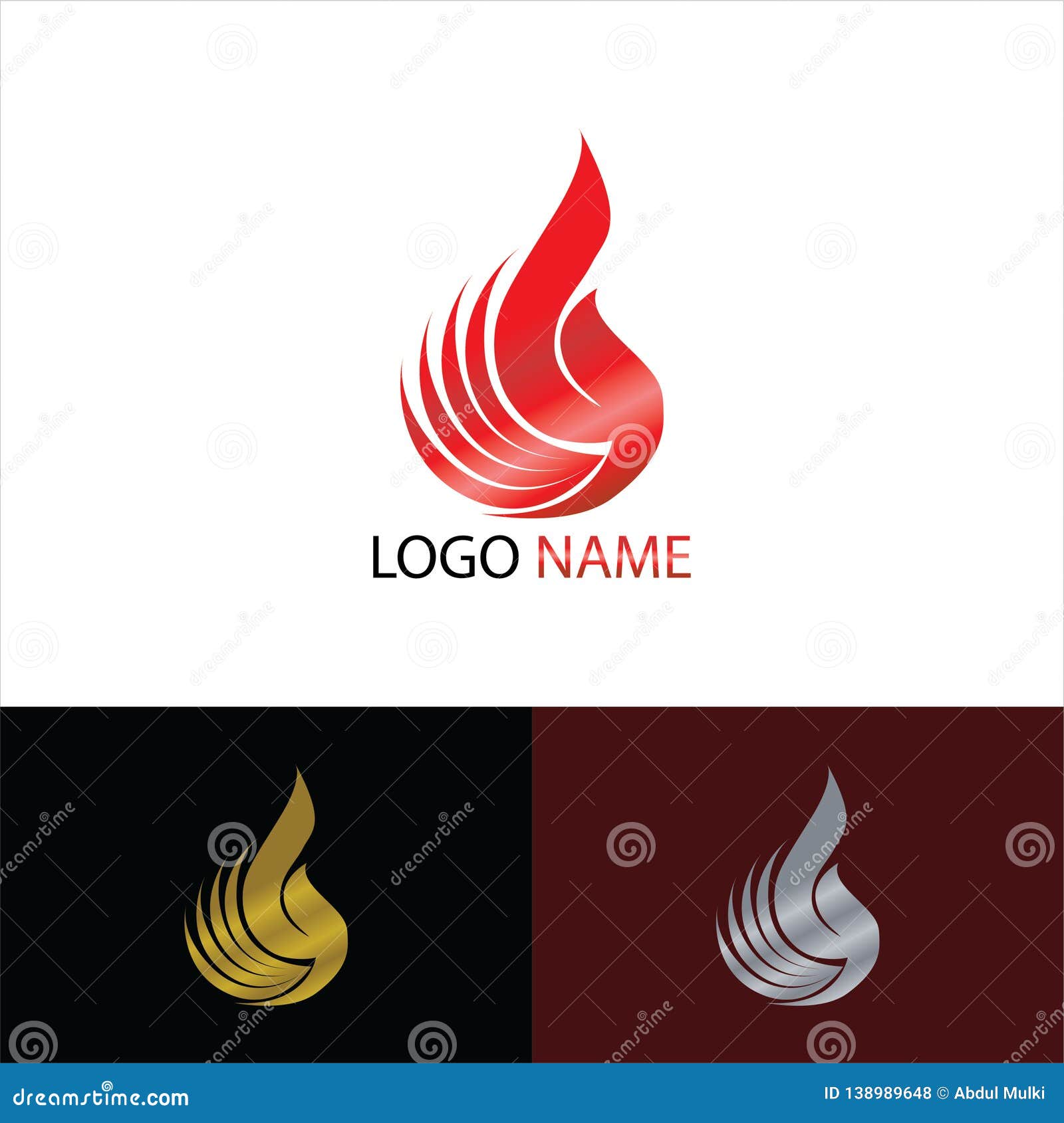 Fire Logo Design stock vector. Illustration of emblem - 138989648