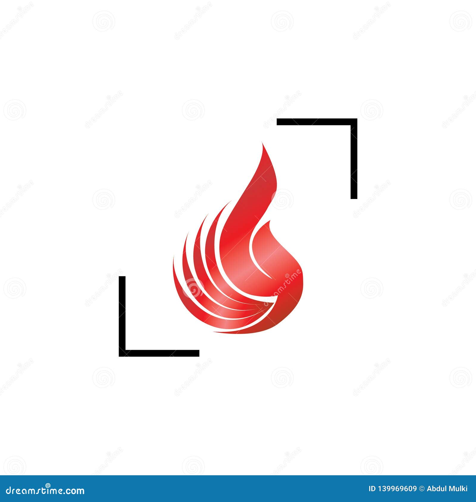 Fire Logo Design stock vector. Illustration of fiery - 139969609