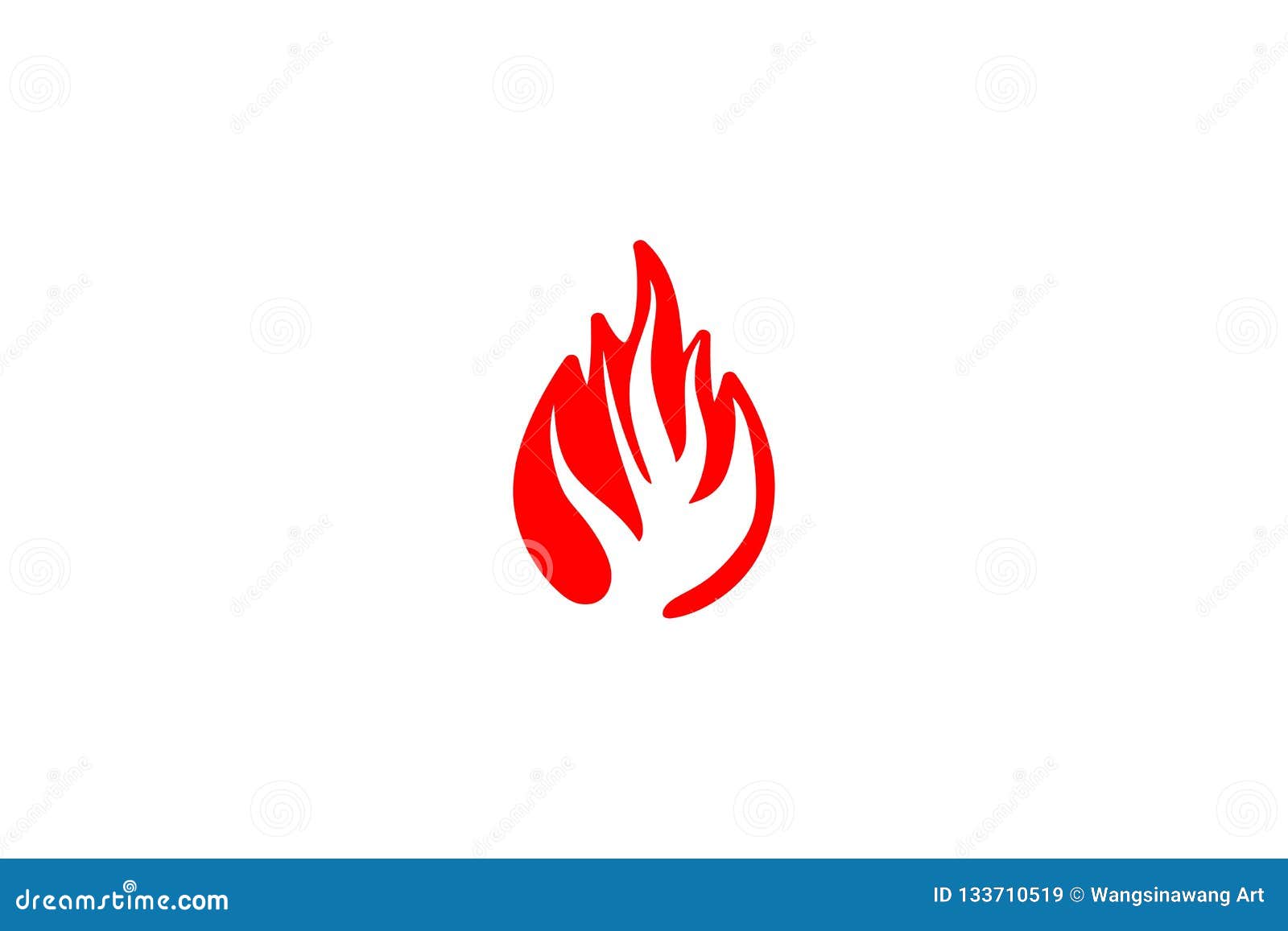 Fire Logo Designs Inspiration Isolated on White Background. Stock ...