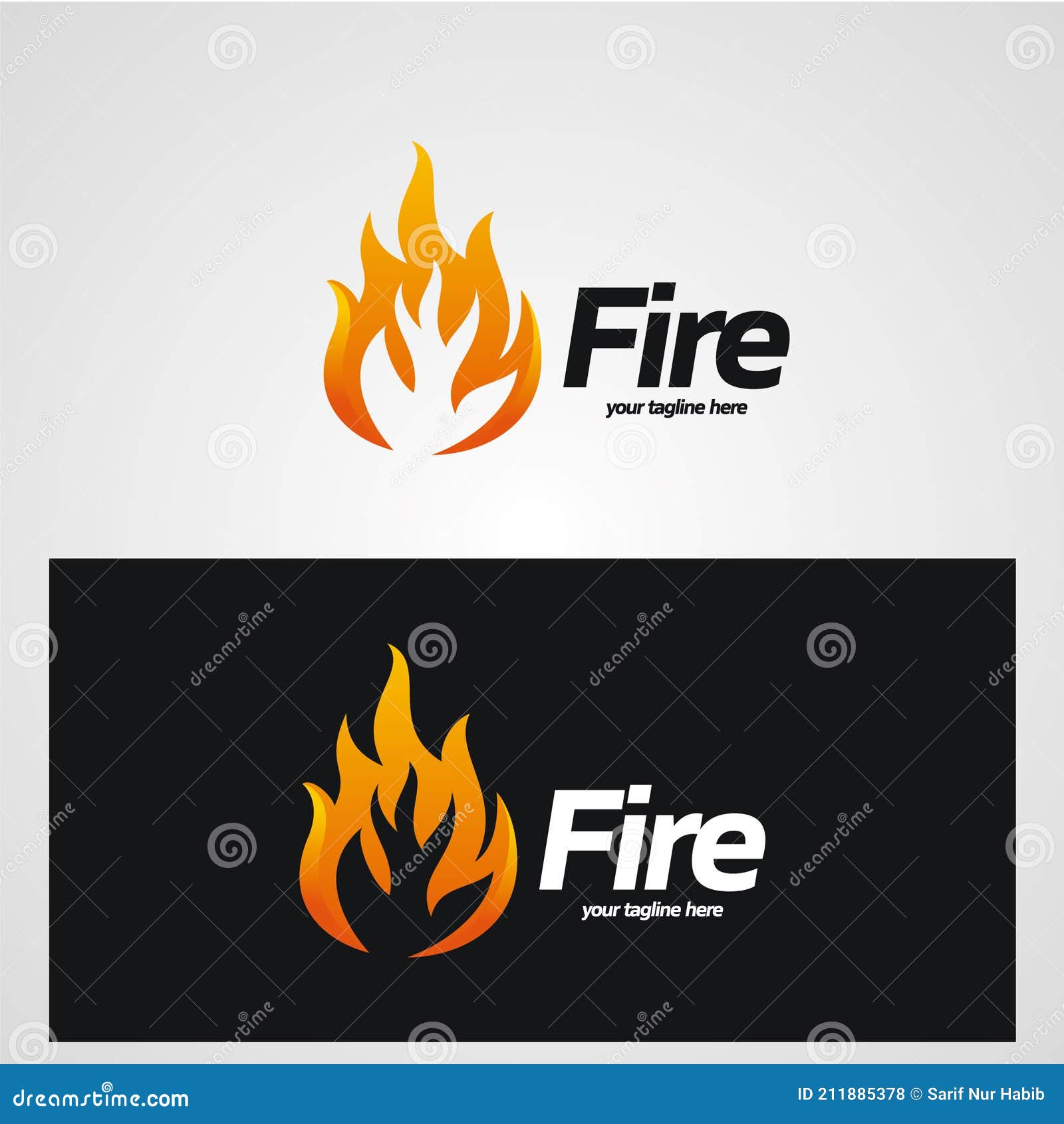 Fire Logo Designs Template stock vector. Illustration of fire - 211885378