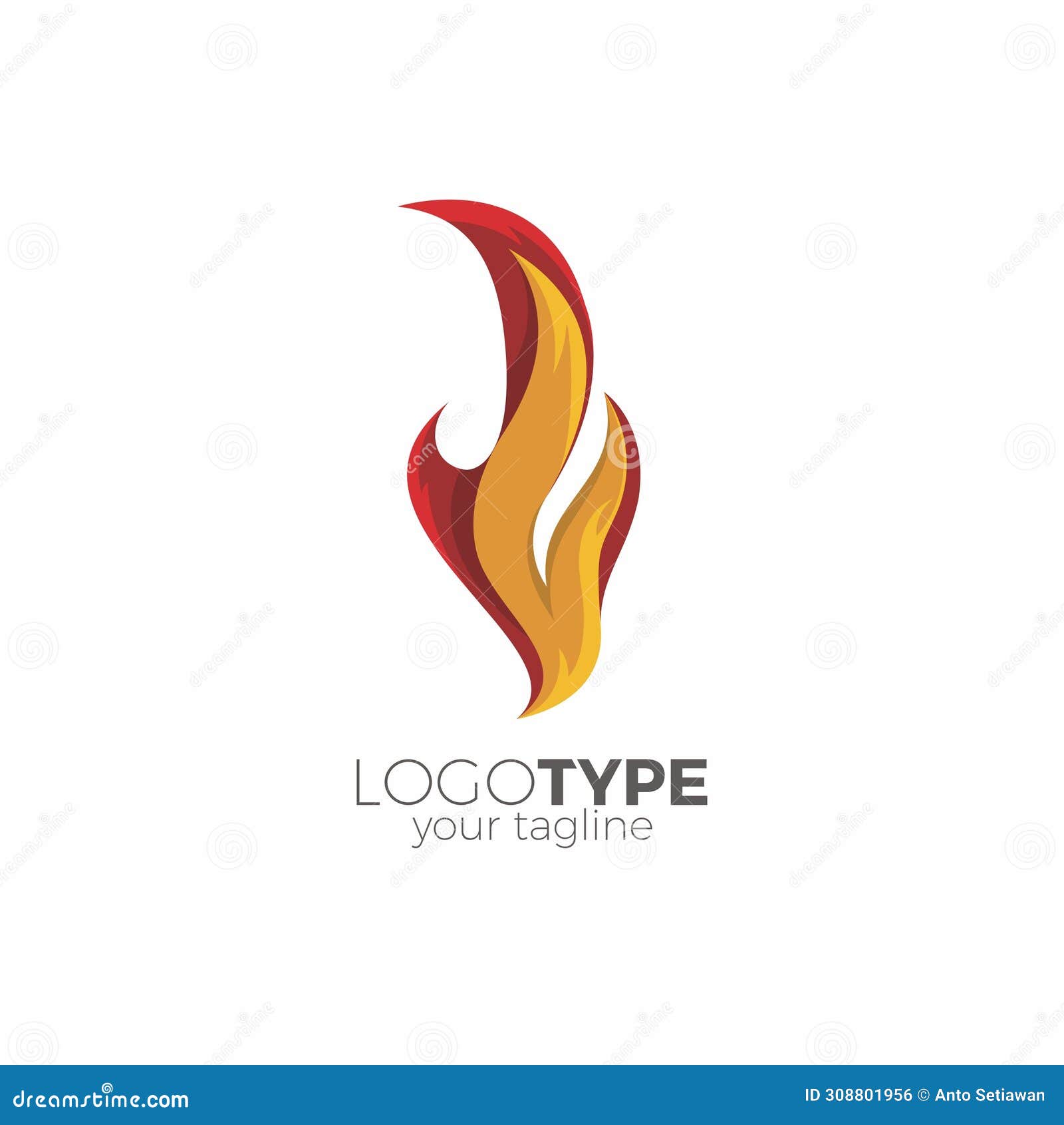 Fire Logo. Flame vector stock illustration. Illustration of campfire ...