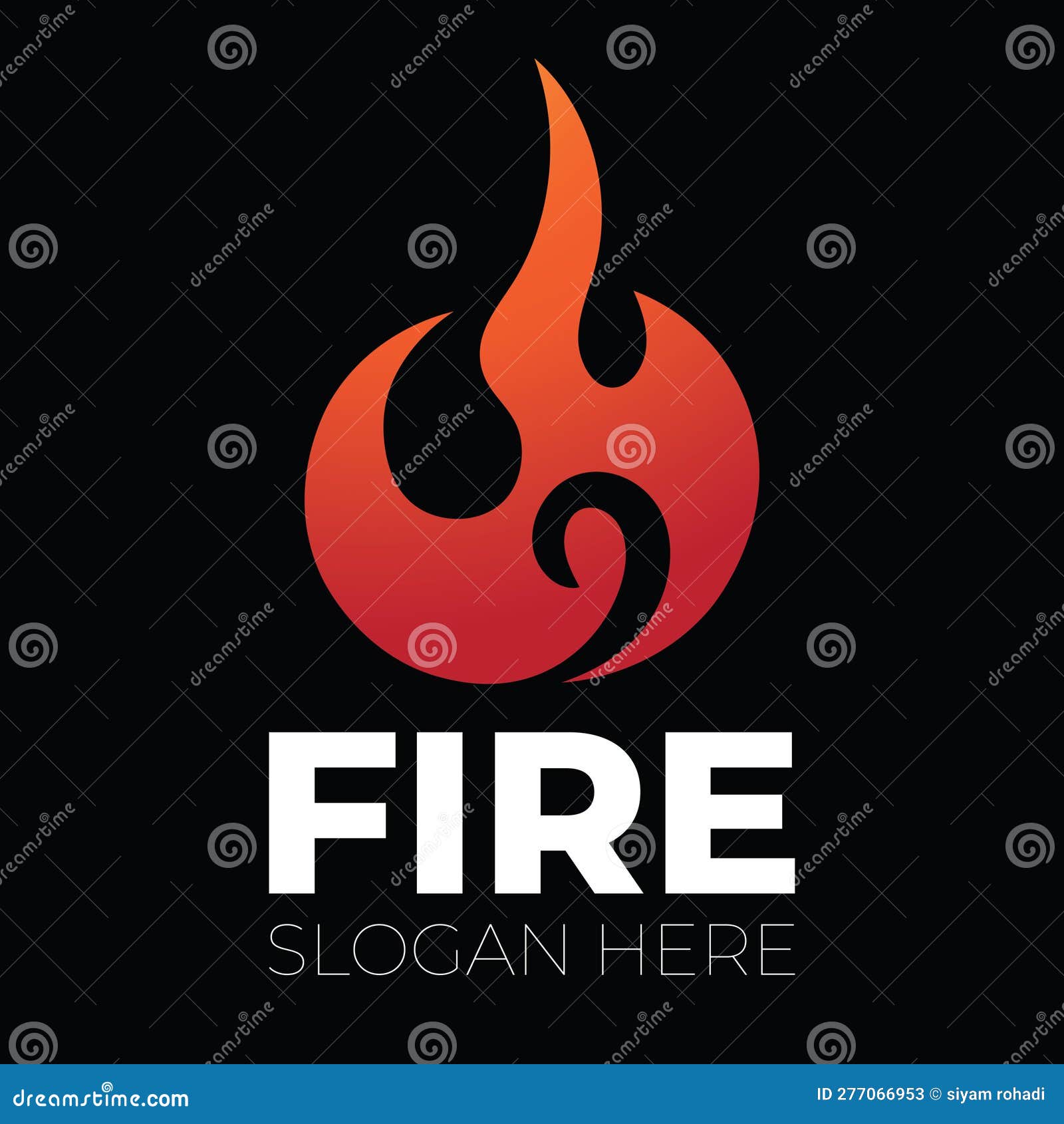 Fire logo stock vector. Illustration of abstract, campfire - 277066953