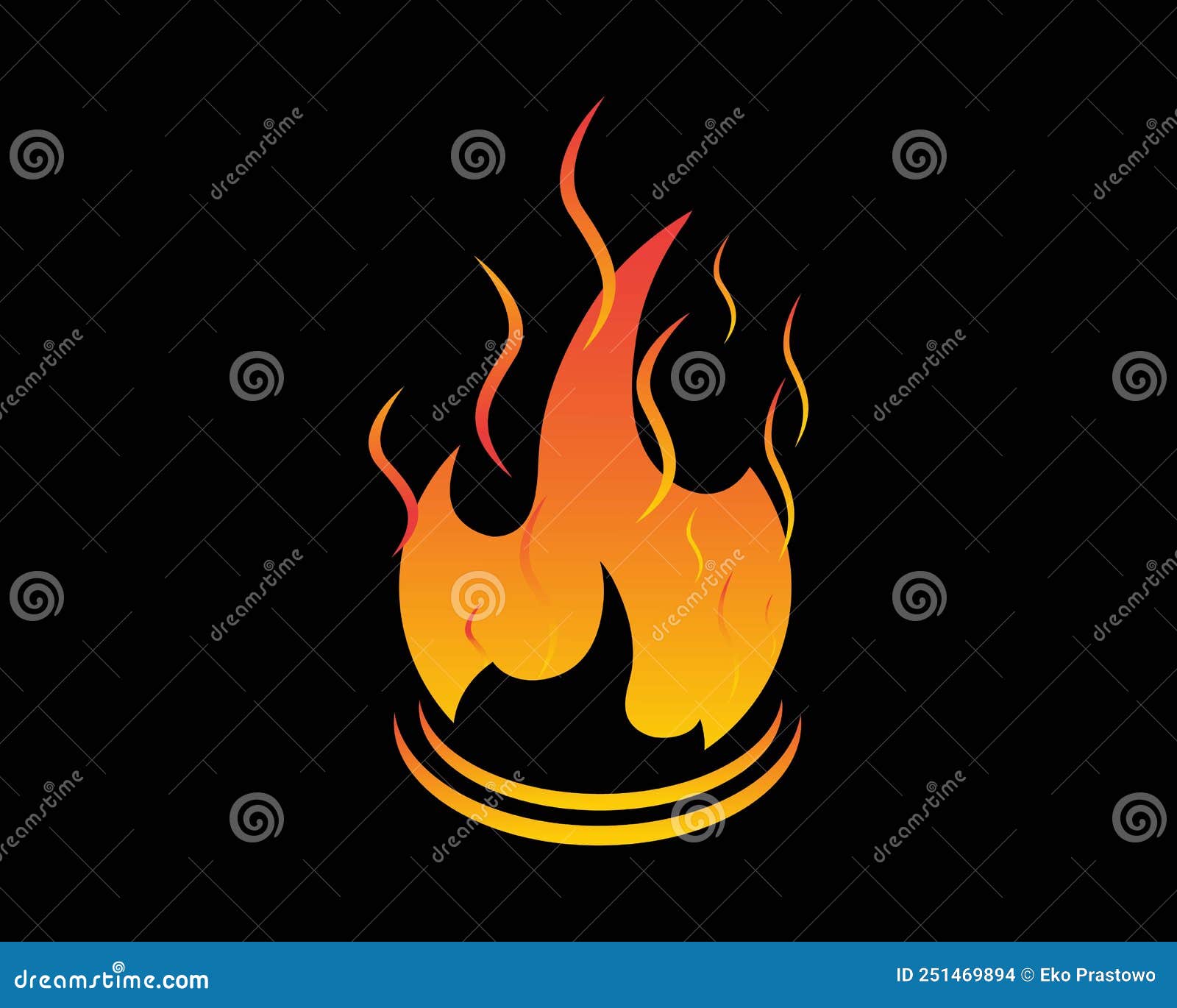 Fire Logo or Icon Design. Vector Illustration Stock Illustration ...