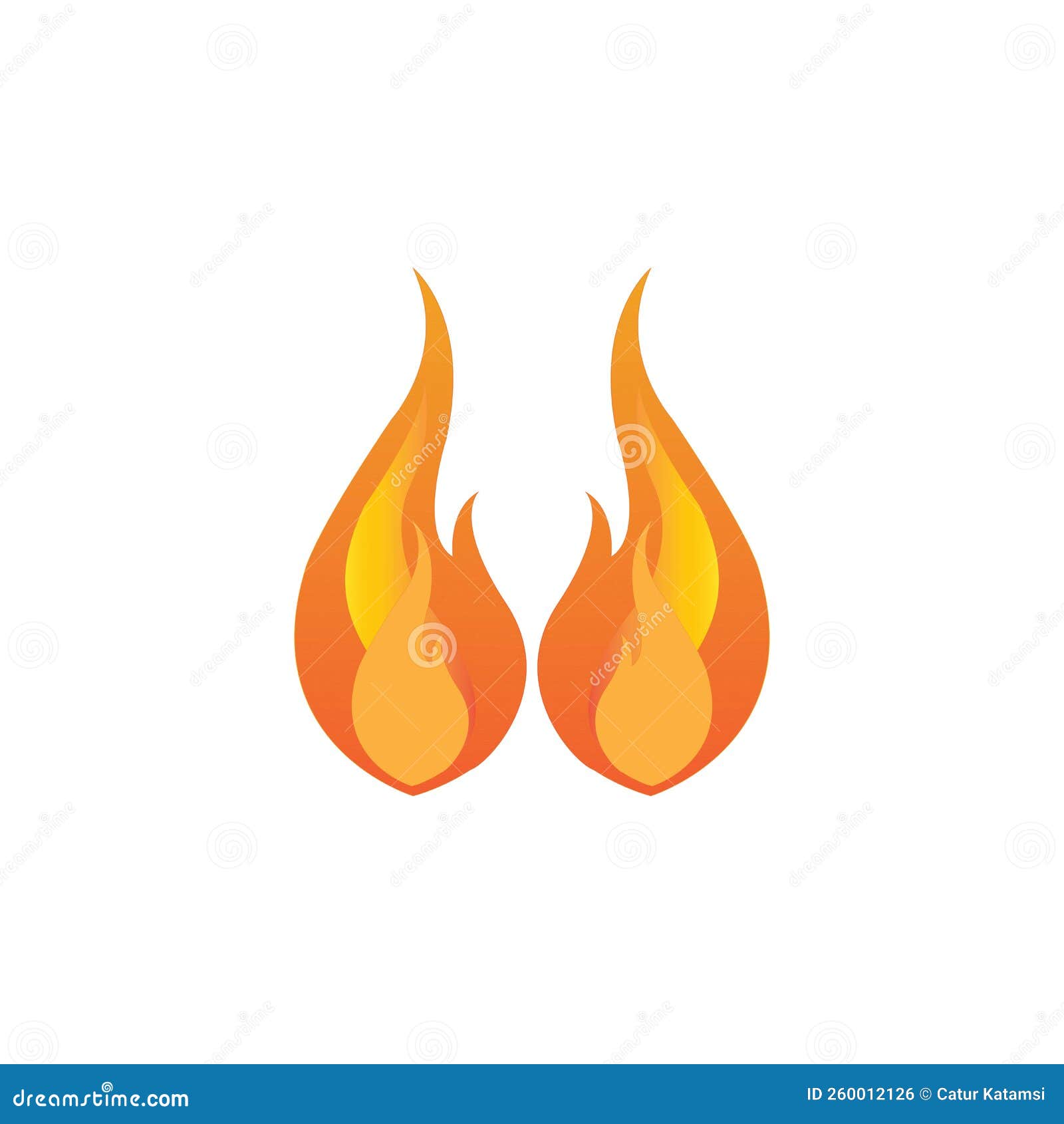 Fire logo icon vector stock vector. Illustration of decoration - 260012126