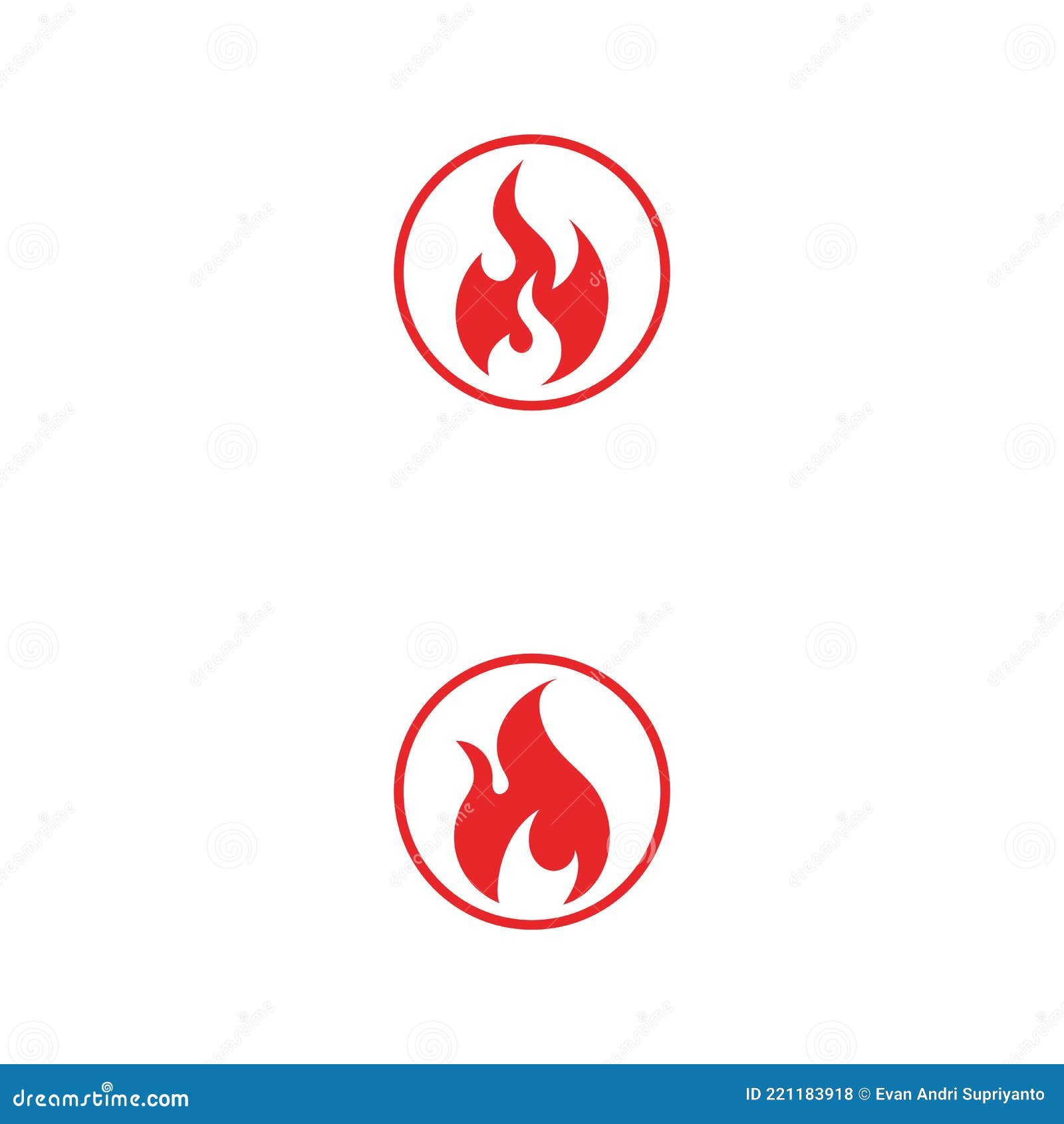 Fire Logo Modern Simple Gradient. Flame Logo Clean Simple Stock Vector ...