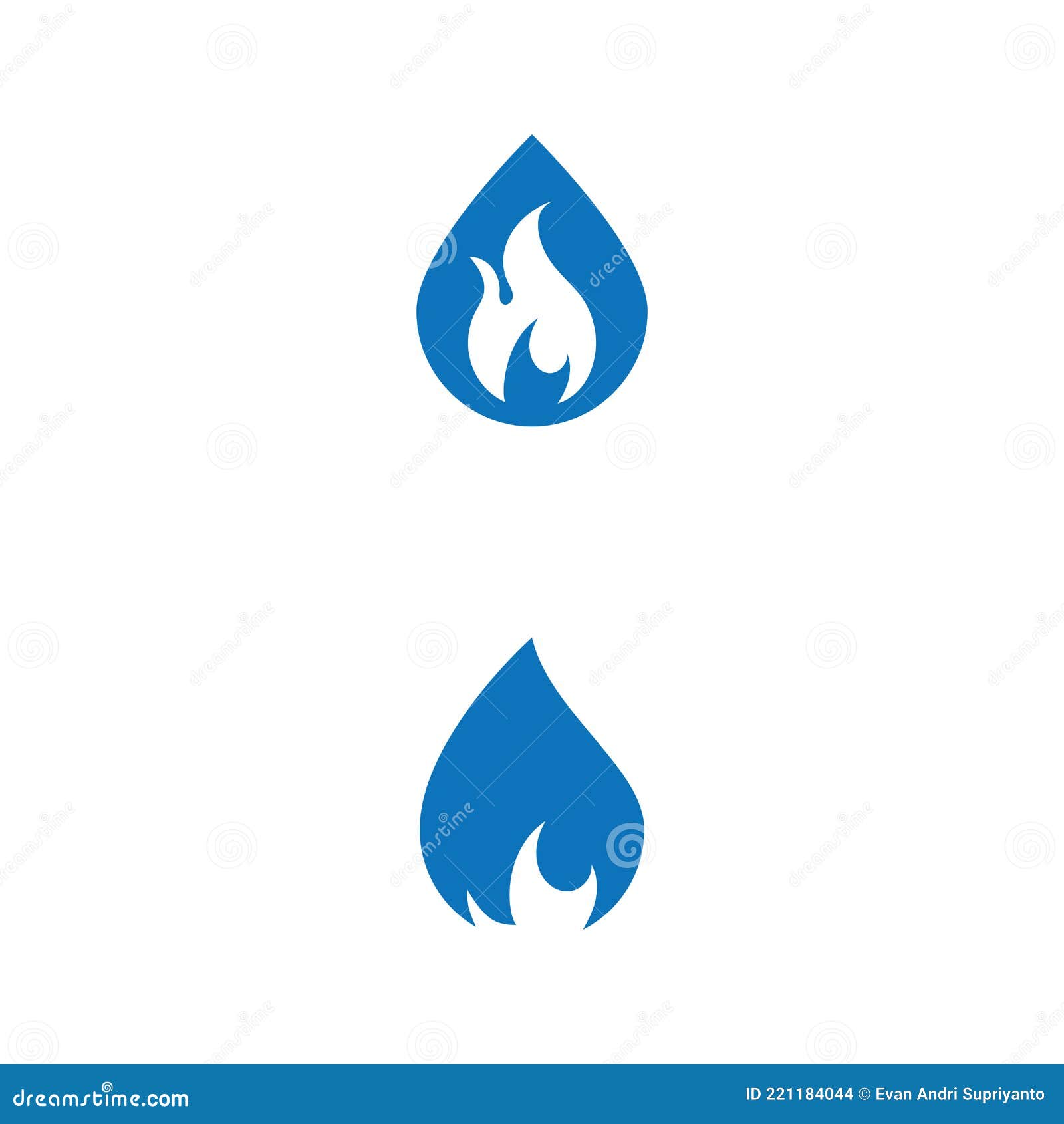 Fire Logo Modern Simple Gradient. Flame Logo Clean Simple Stock Vector ...
