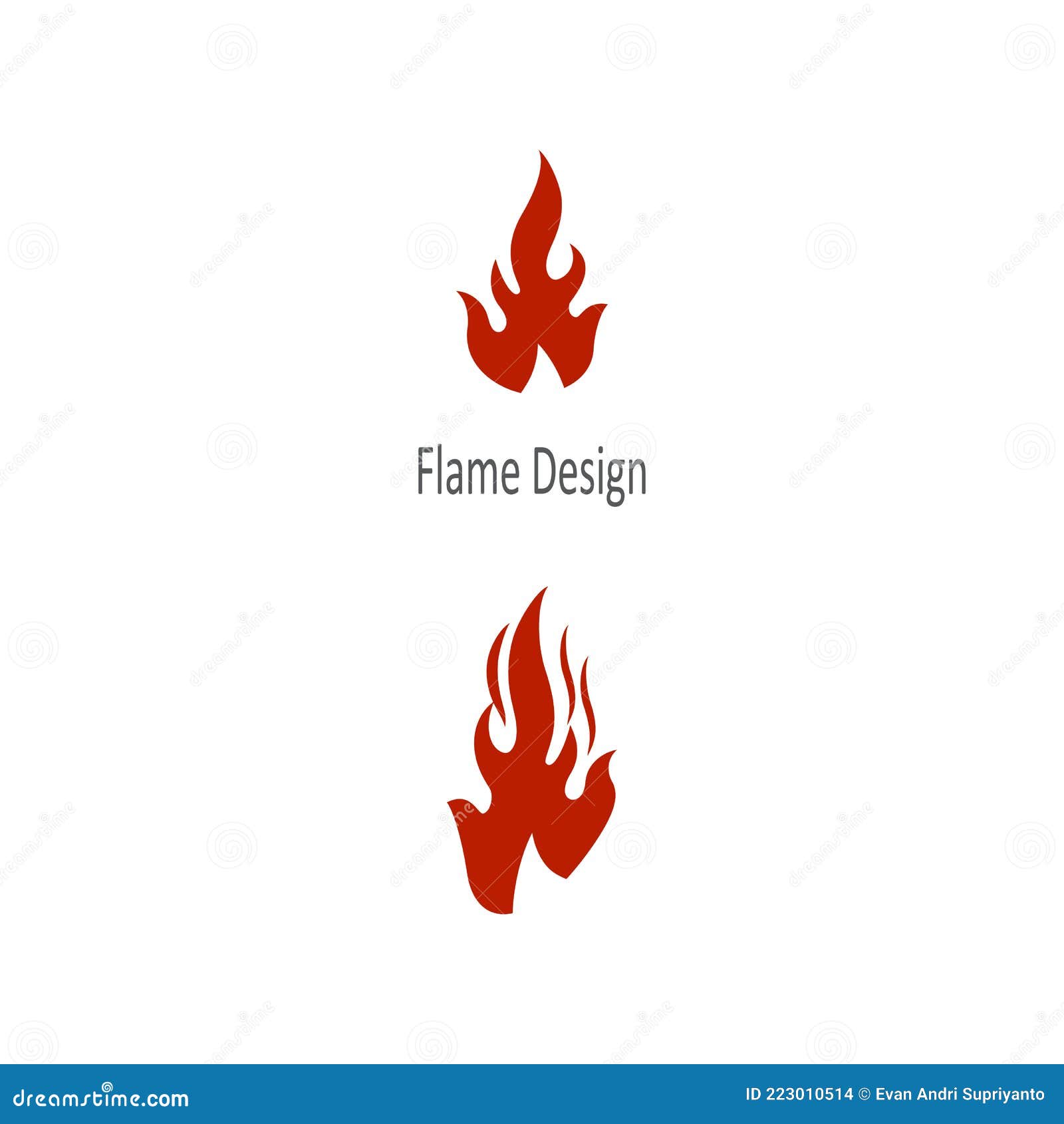 Fire Logo Modern Simple Gradient. Flame Logo Clean Simple Stock Vector ...
