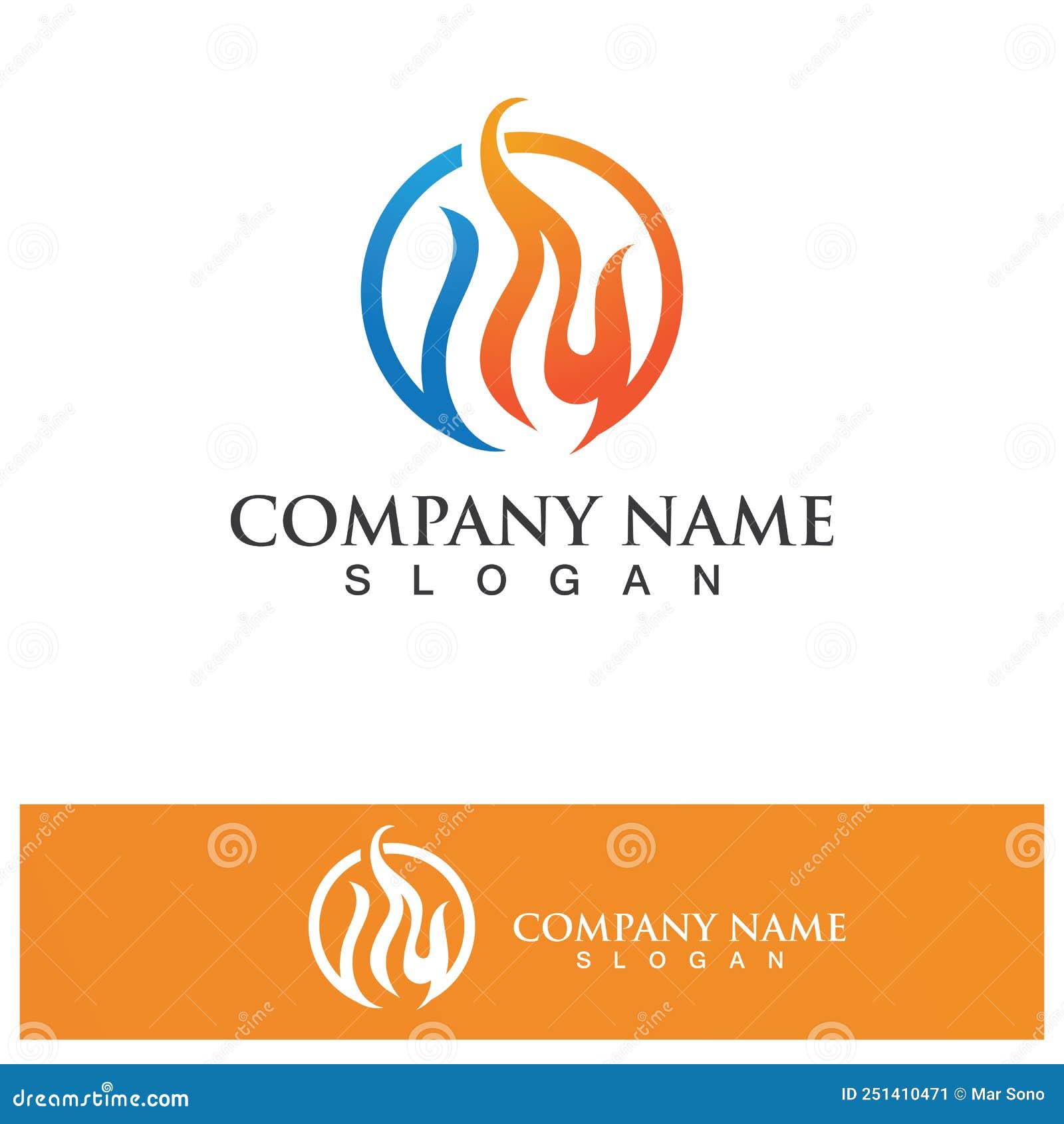 Fire Logo Template Flame Symbol Icon Vector Stock Vector - Illustration ...