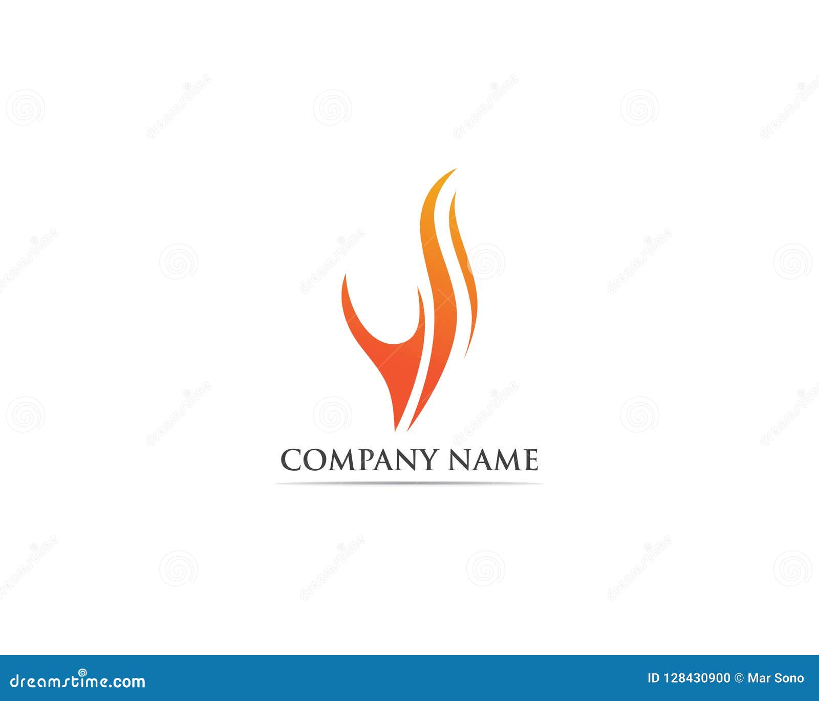 Fire Logo Vector Template Hot Stock Vector - Illustration of orange ...
