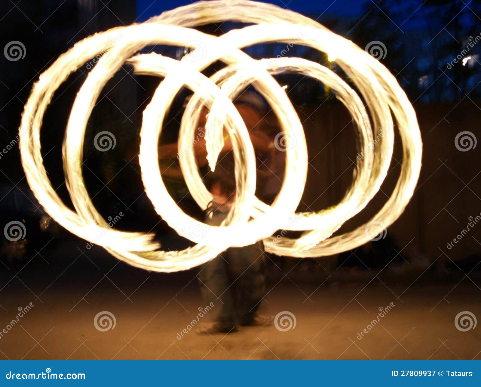 Fire loops stock image. Image of flames, dance, show - 27809937