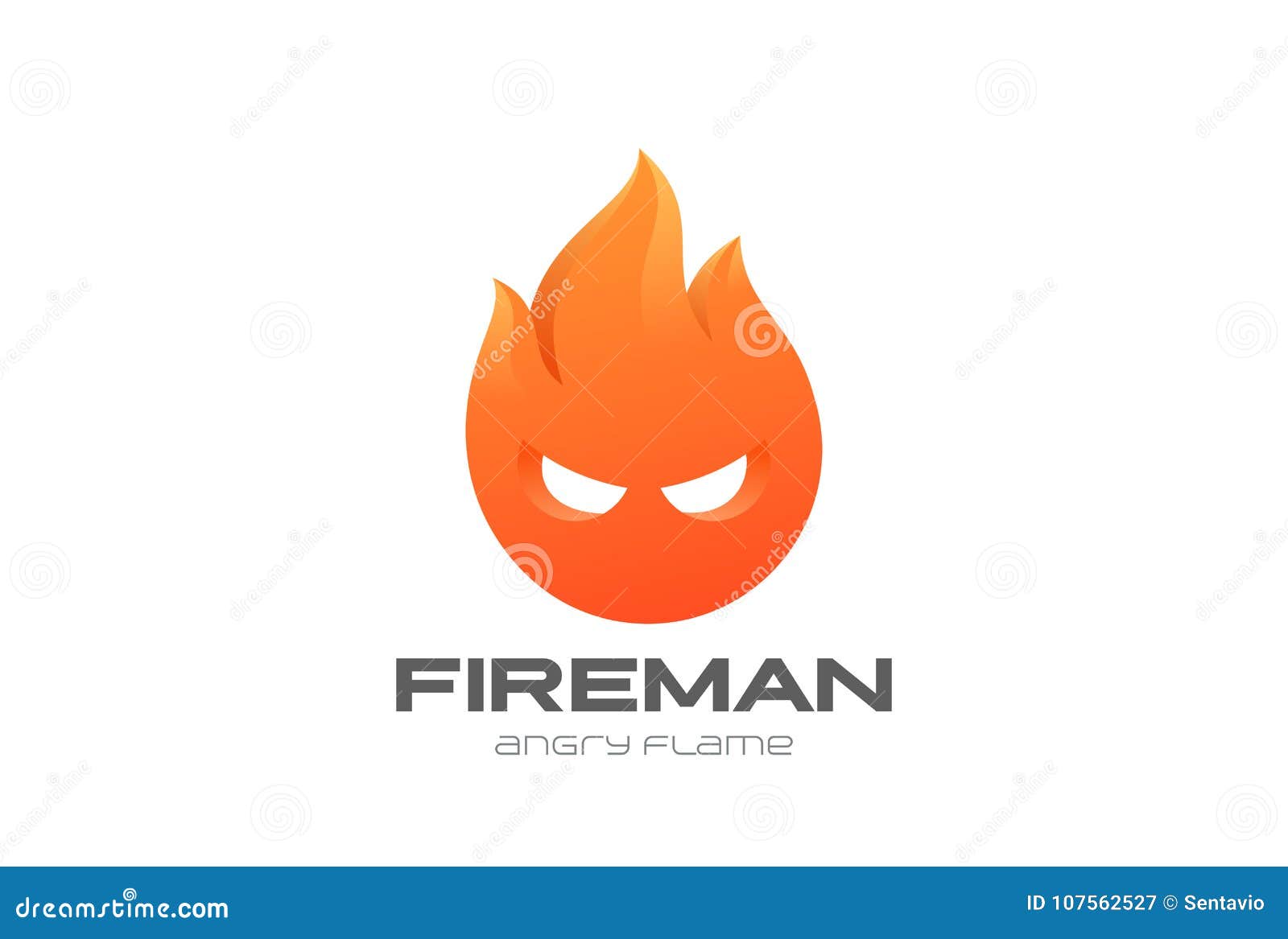 Fire Man Flame Circle Abstract Logo Vector. Firema Stock Vector ...