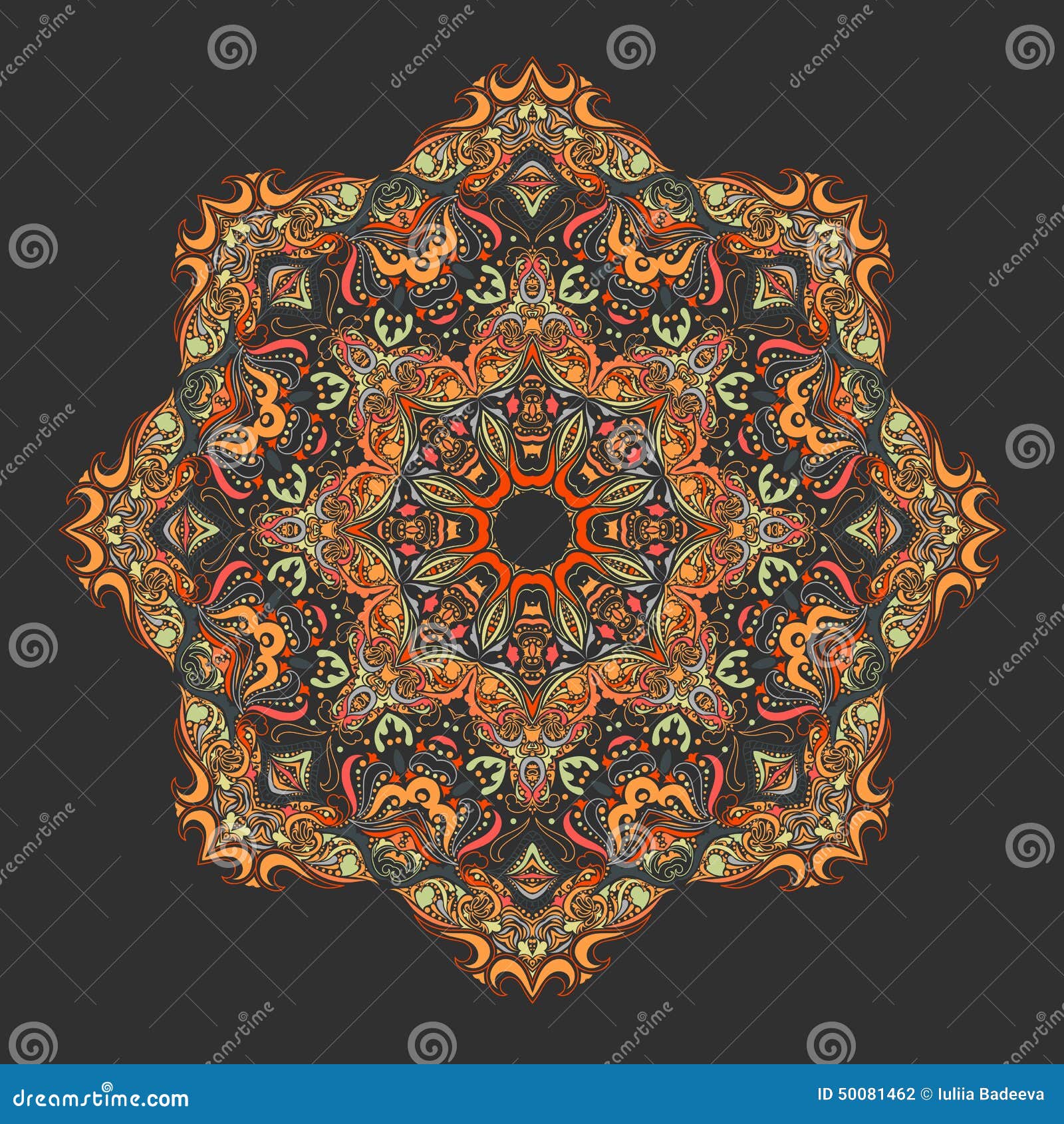 Fire Mandala Stock Vector - Image: 50081462