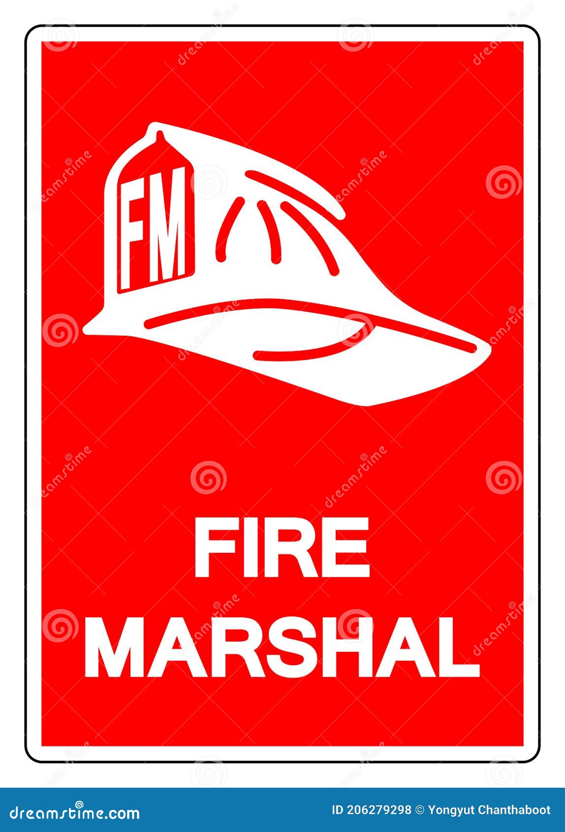Fire Marshal Symbol Sign ,Vector Illustration, Isolate on White ...