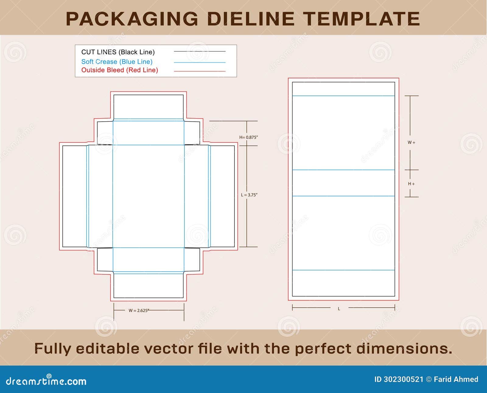 Fire Match Box, Dieline Template Stock Vector - Illustration of design ...