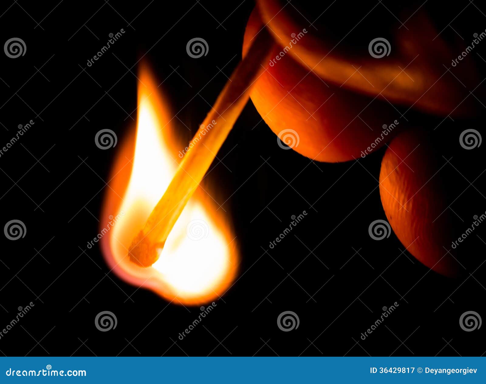Fire from match stock image. Image of igniting, light - 36429817