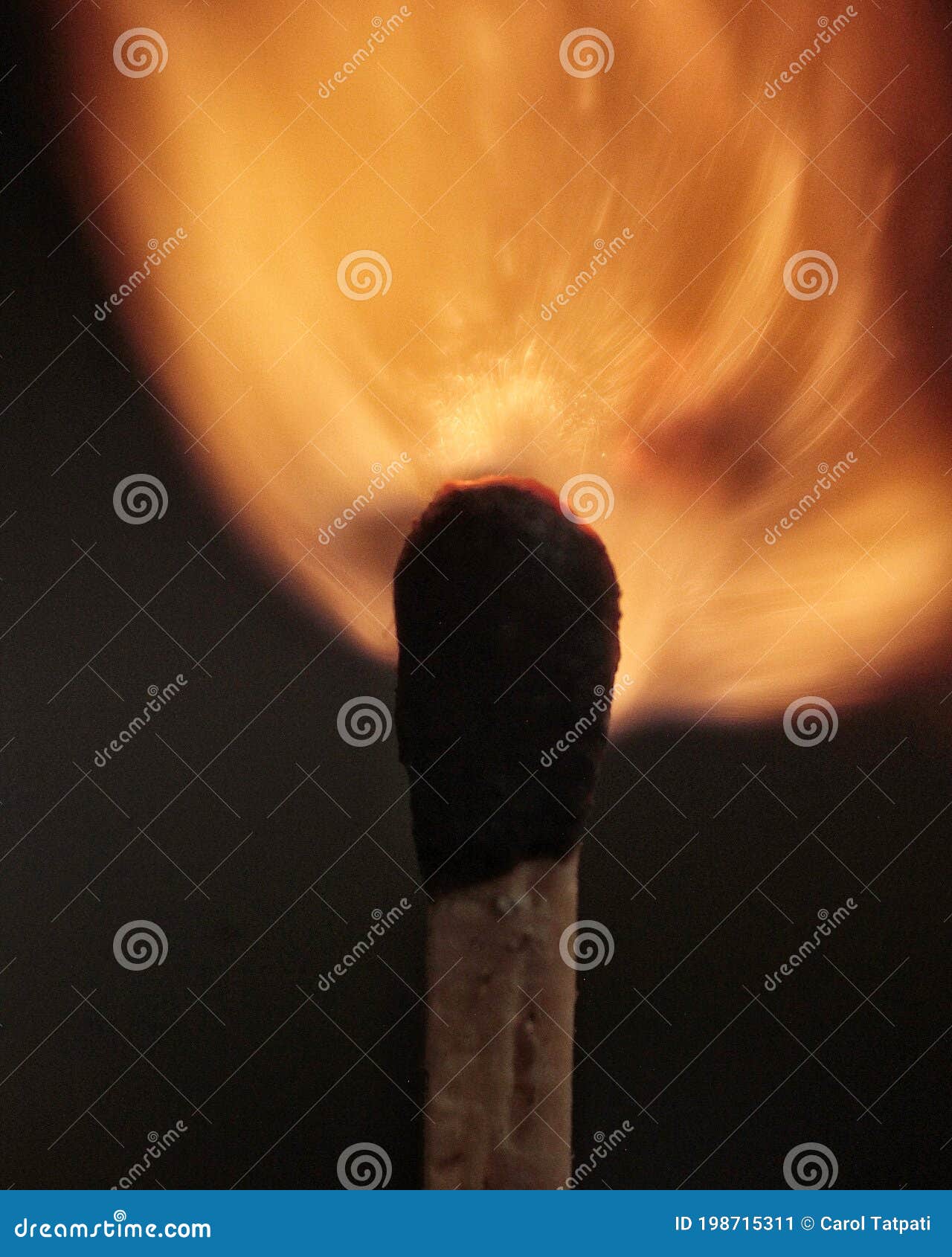 Fire Match Stick Strike Spark Stock Image - Image of head, face: 198715311