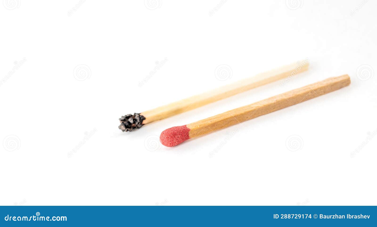 Fire Matches on White. Red Phosphorus Heads Stock Photo - Image of ...