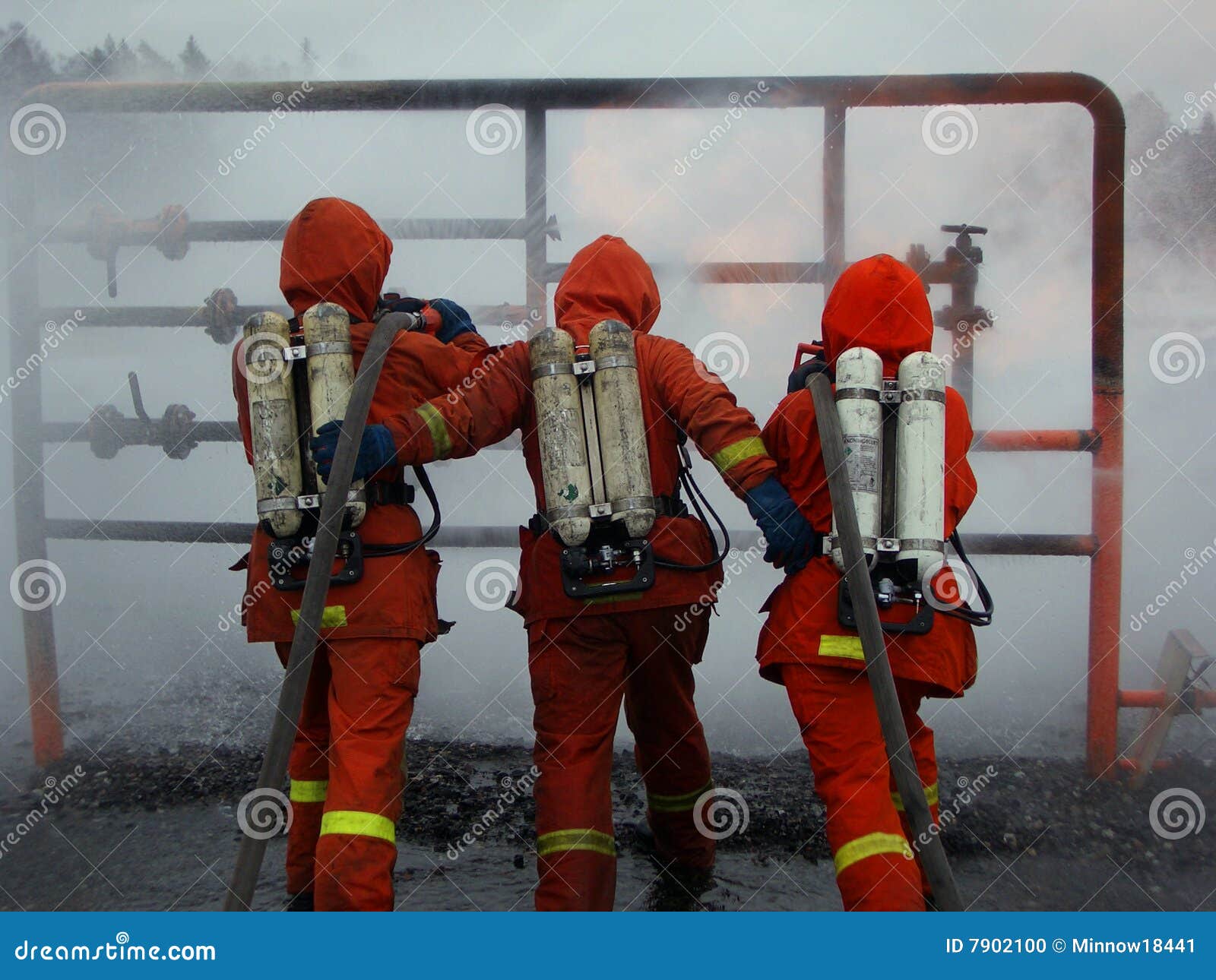 Fire men in action stock photo. Image of gaskran, fire - 7902100