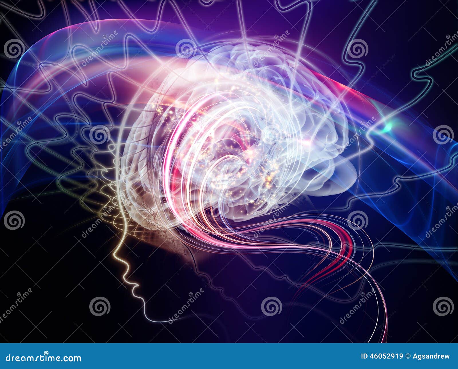 Fire of the Mind stock illustration. Illustration of awareness - 46052919