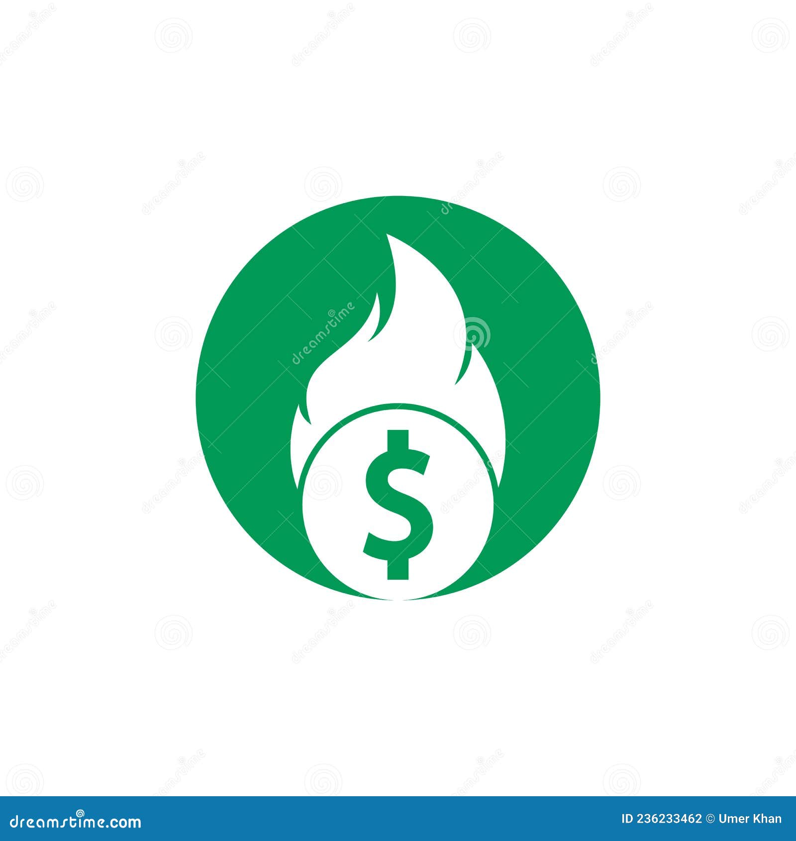 Fire Money Logo Design Template. Money Fire Logo Stock Vector ...
