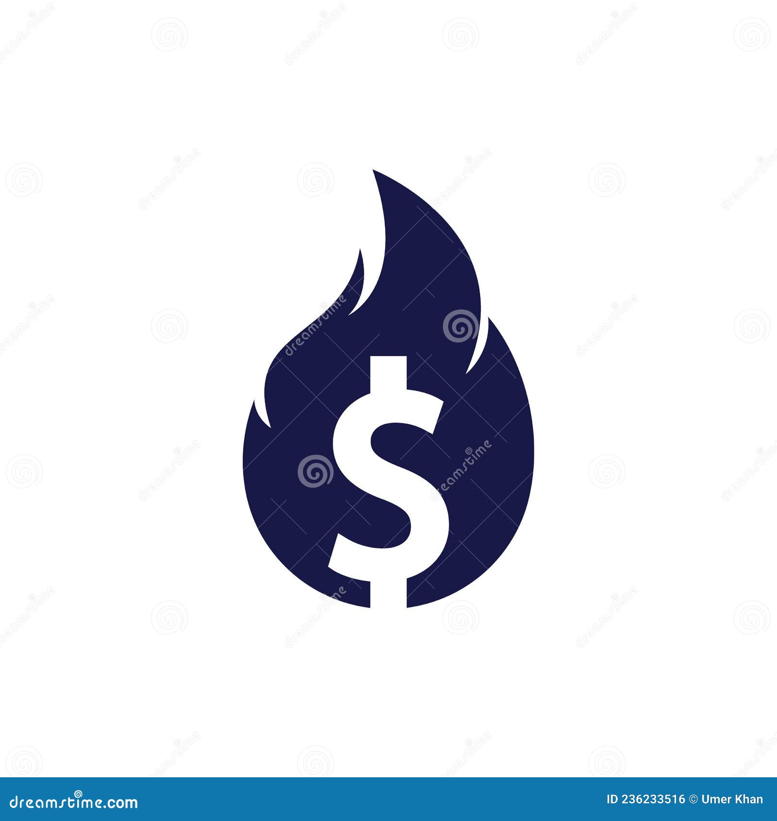 Fire Money Logo Design Template. Money Fire Logo Stock Vector ...