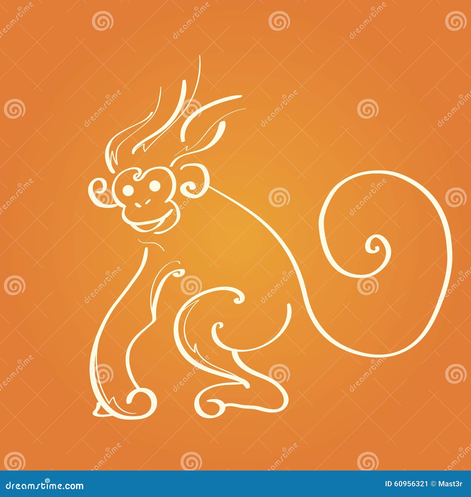 Monkey Silhouette Cartoon Vector | CartoonDealer.com #87935001