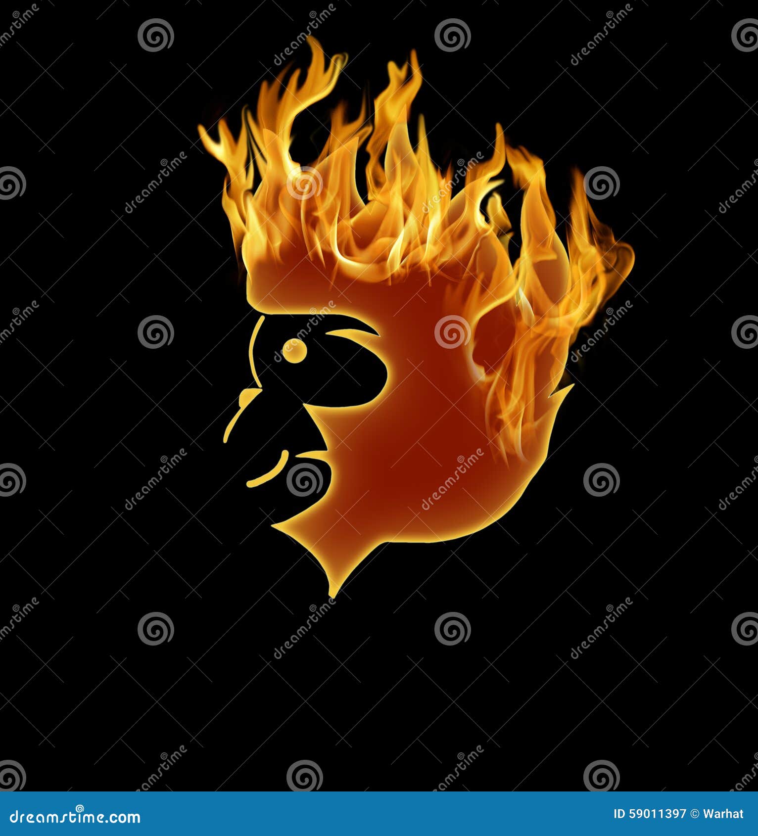 Fire Monkey Symbol 2016. Illustration Stock Illustration - Illustration ...