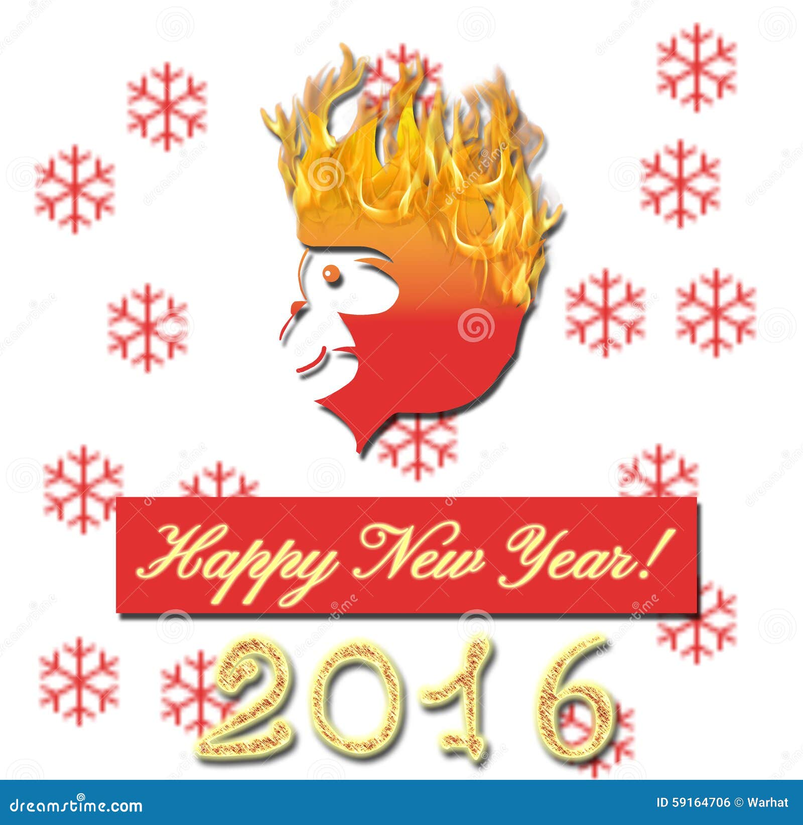 Fire Monkey Symbol 2016. Illustration Stock Illustration - Illustration ...