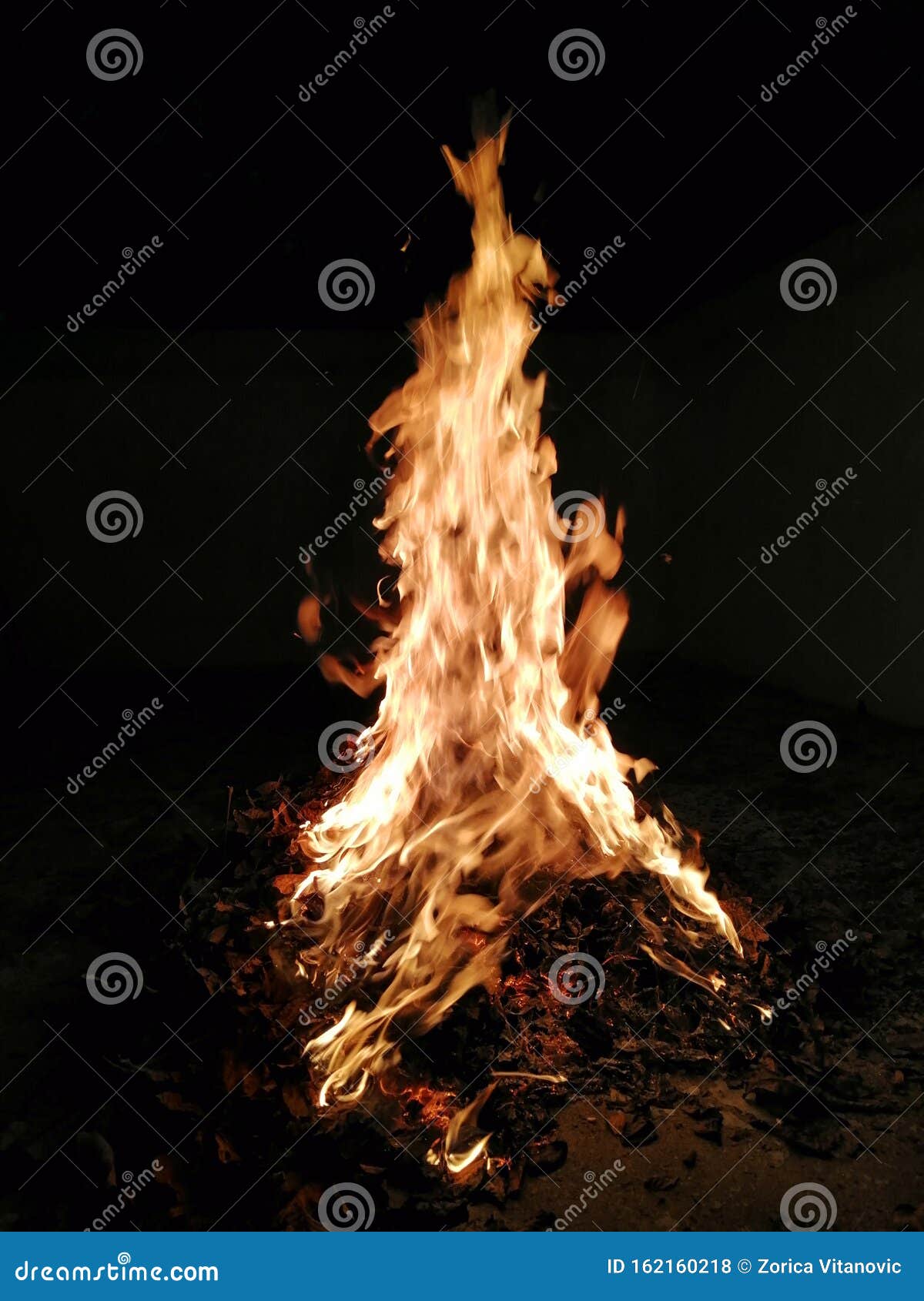 Fire in nature stock photo. Image of smoke, nature, land - 162160218