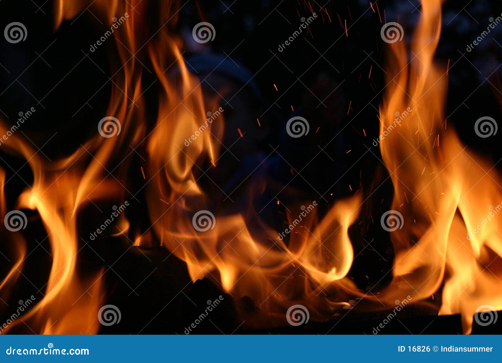 Fire in the night stock photo. Image of blaze, bonfire, flare - 16826