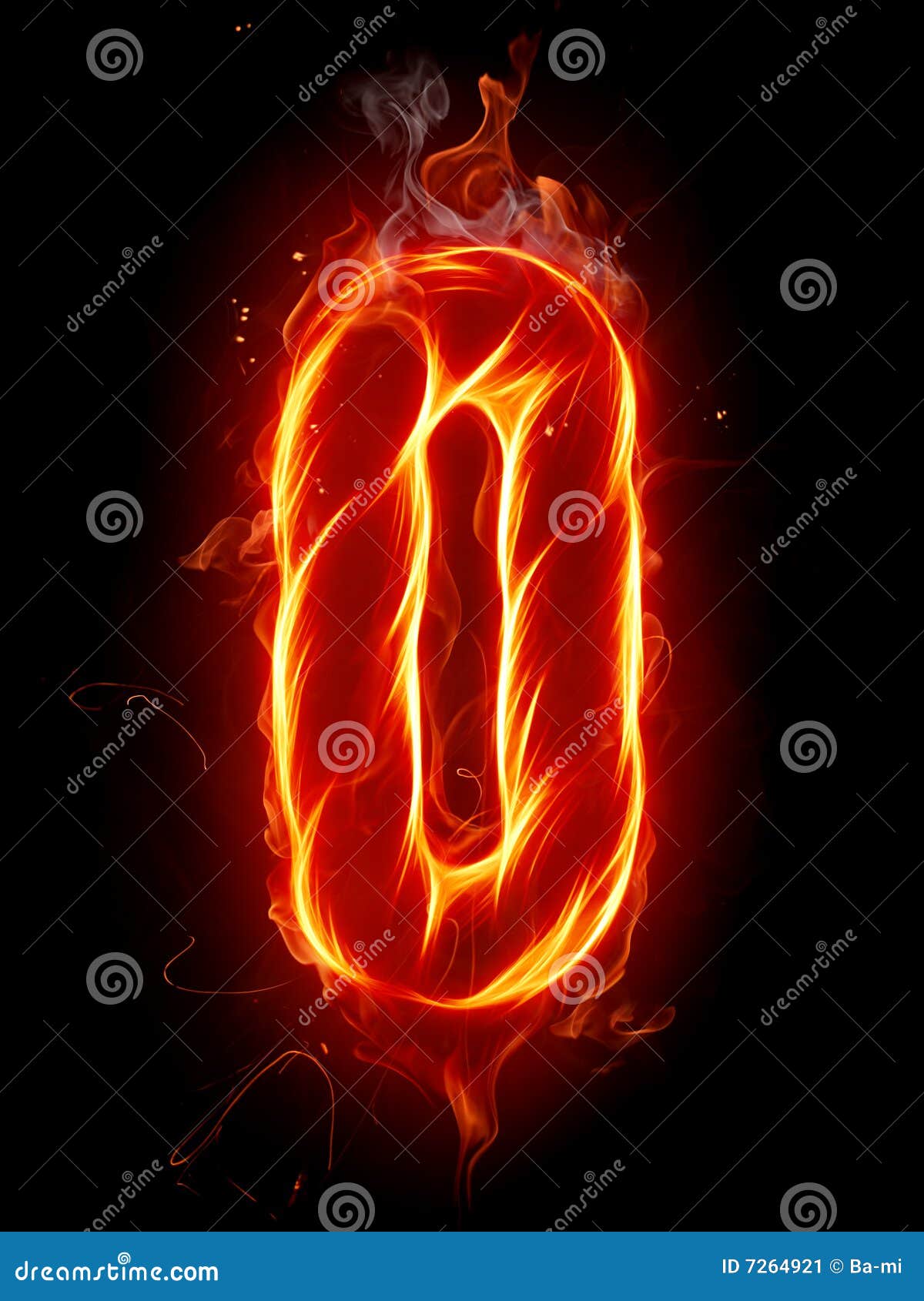 Fire number stock illustration. Illustration of black - 7264921