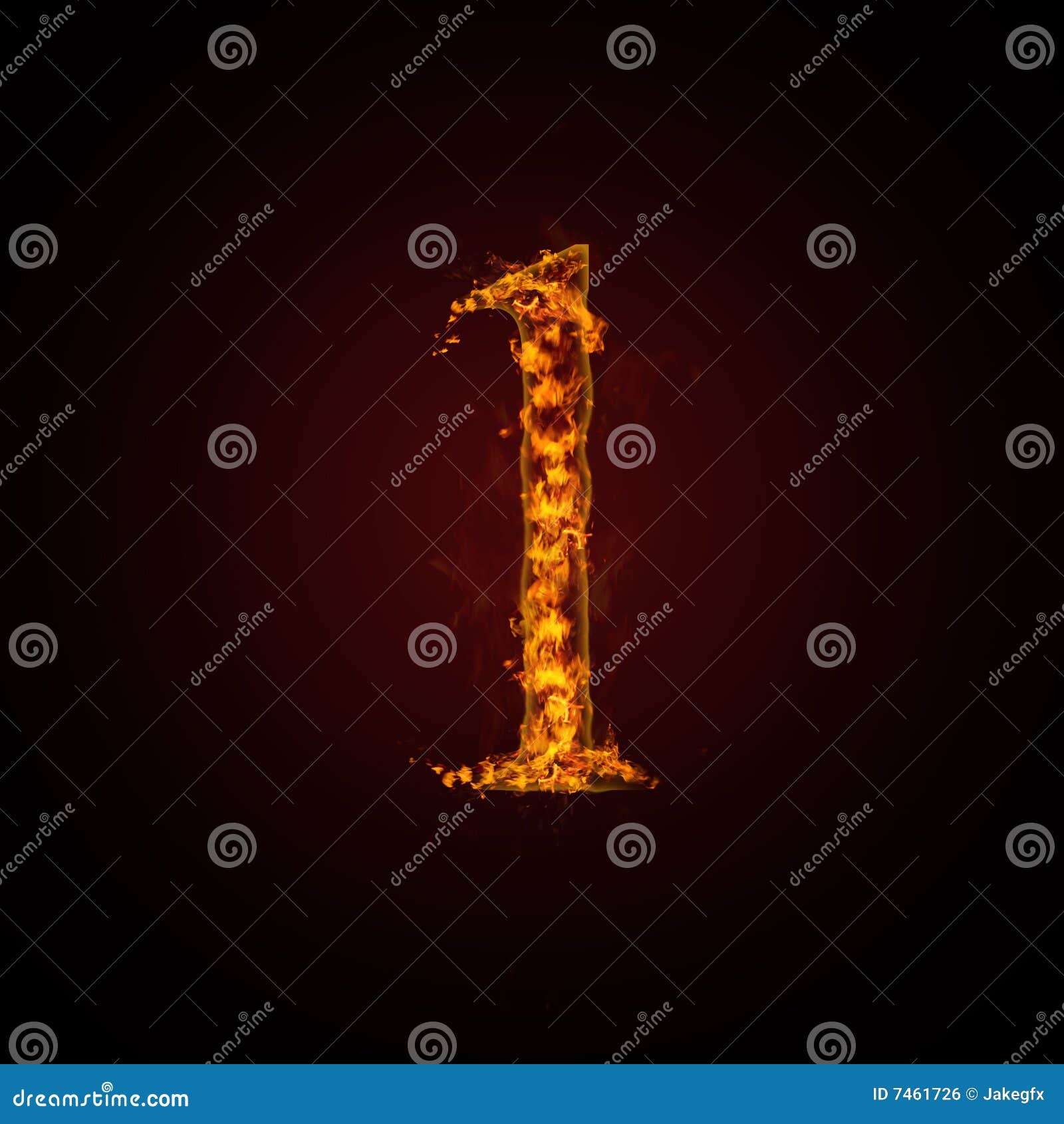 Fire number stock illustration. Illustration of burn, flamboyant - 7461726