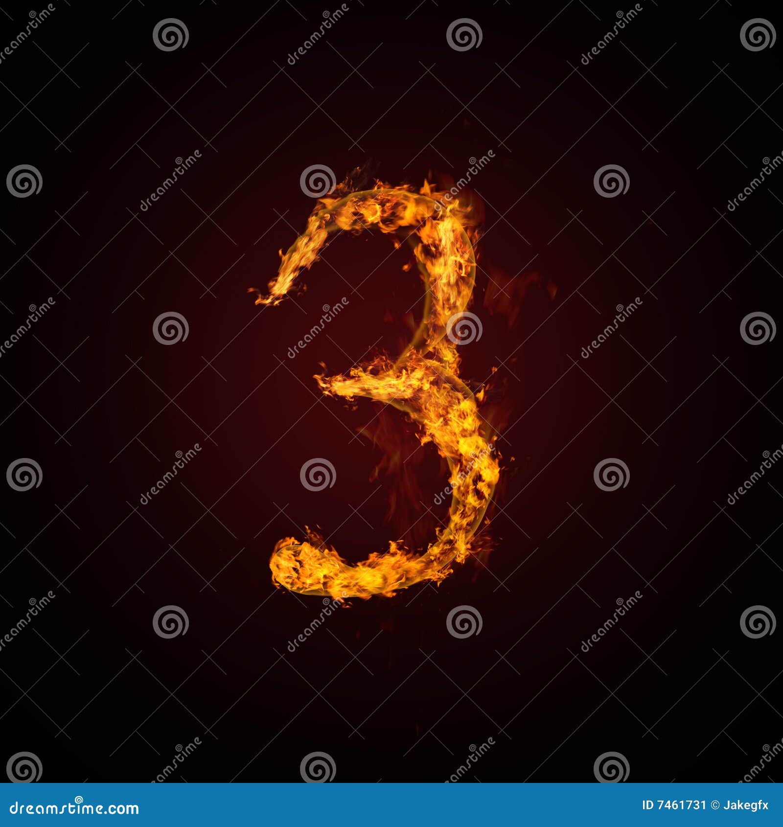 Fire number stock illustration. Illustration of ignite - 7461731