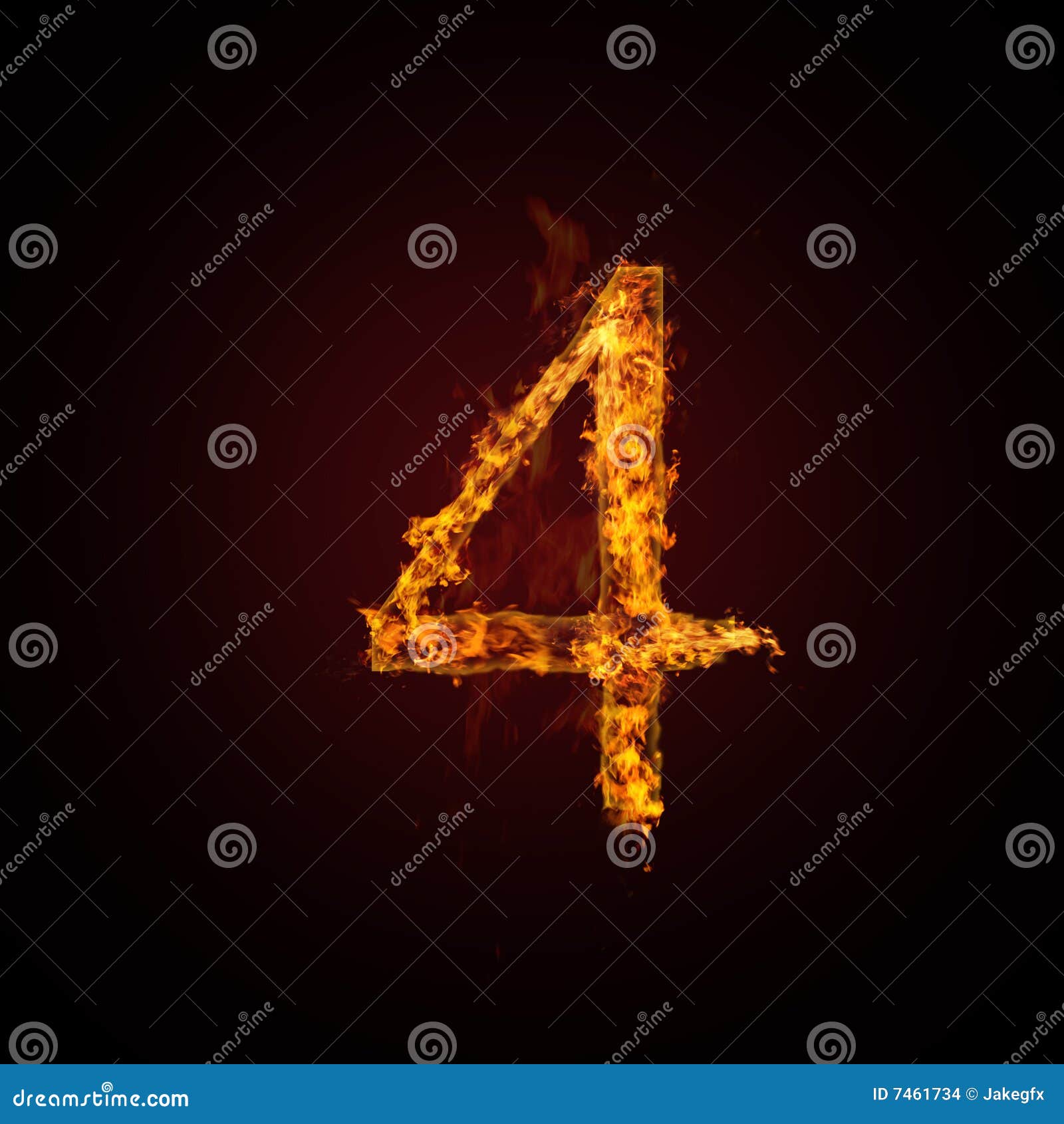 Fire number stock illustration. Illustration of decorative - 7461734