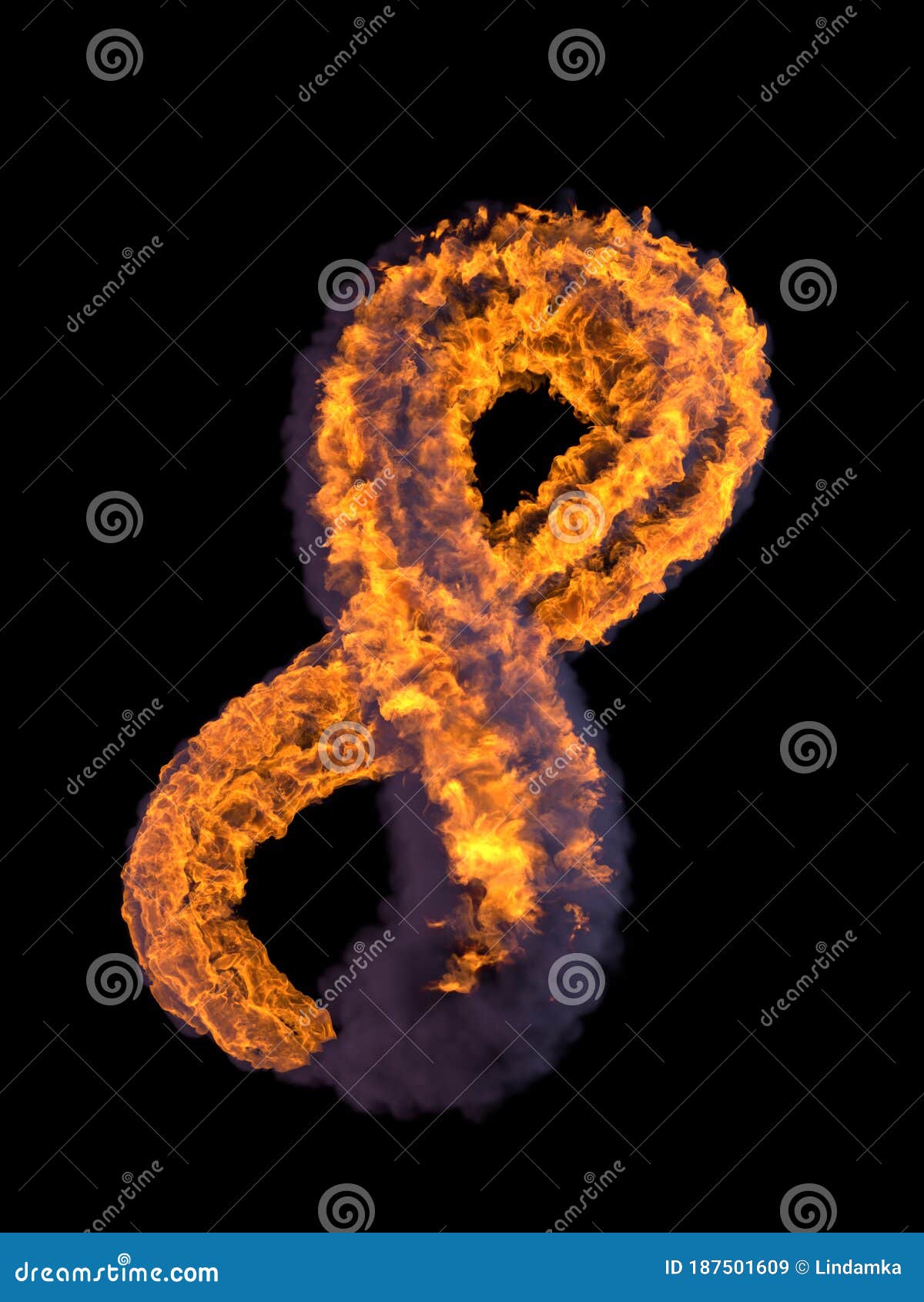 Fire number eight stock illustration. Illustration of alphabet - 187501609