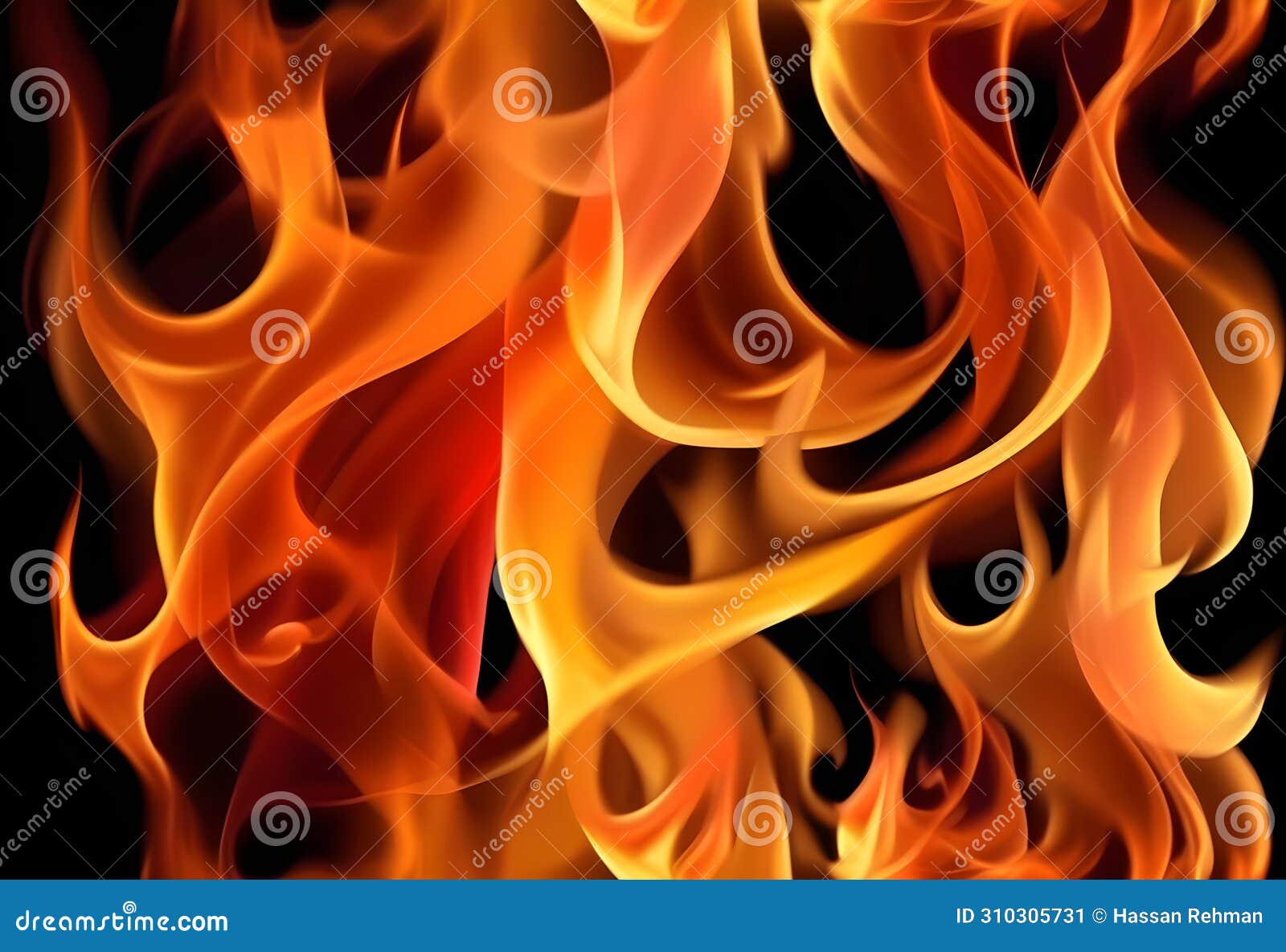 Fire Oil Painting Flames, Creative Digital Illustration Painting Stock ...