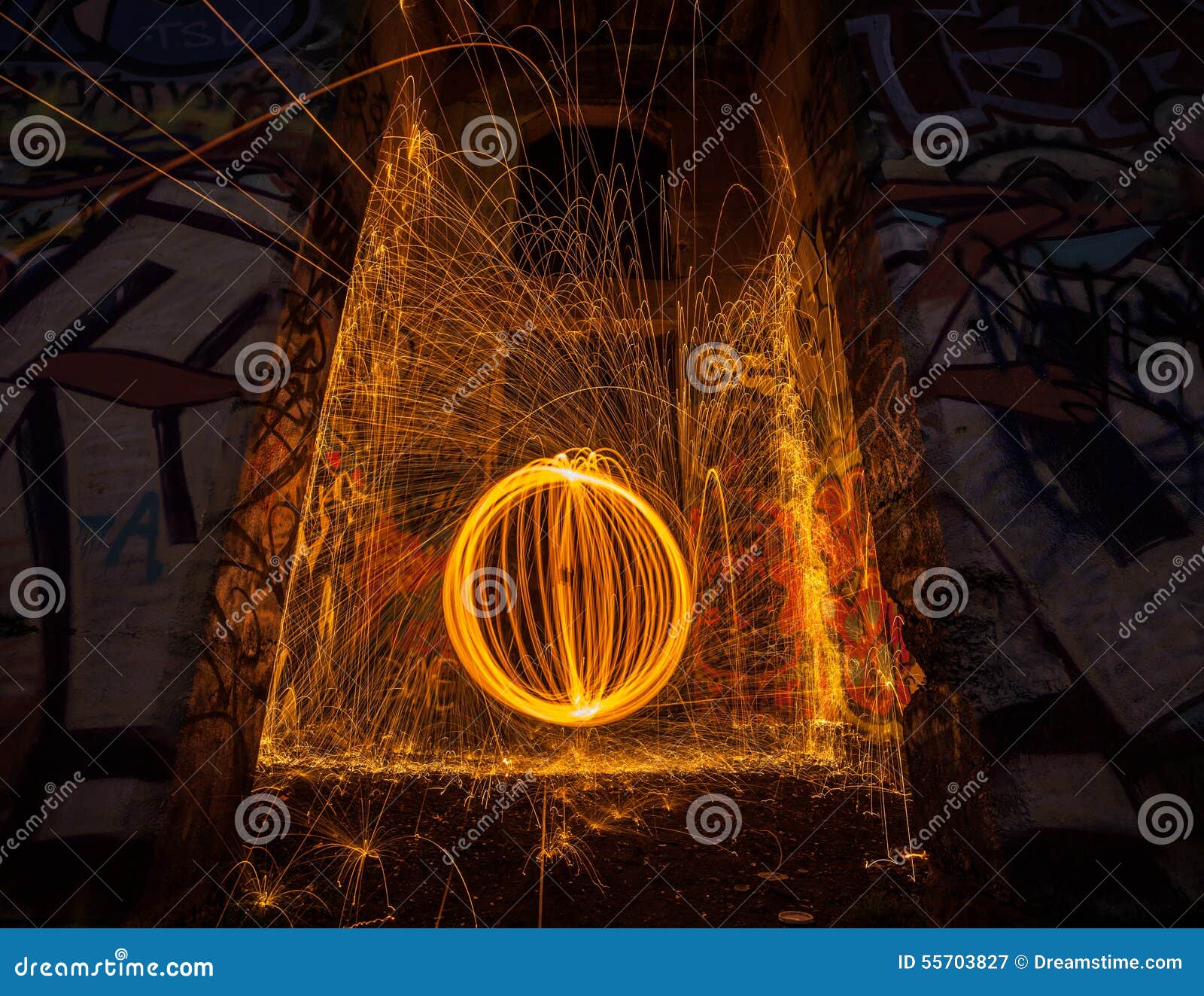 Fire orb stock image. Image of wool, night, shape, fire - 55703827