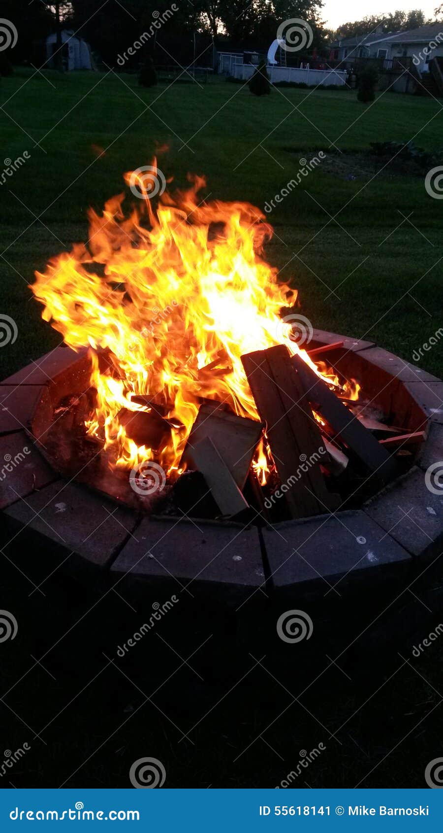 Fire outside stock image. Image of firepit, warmth, nature - 55618141
