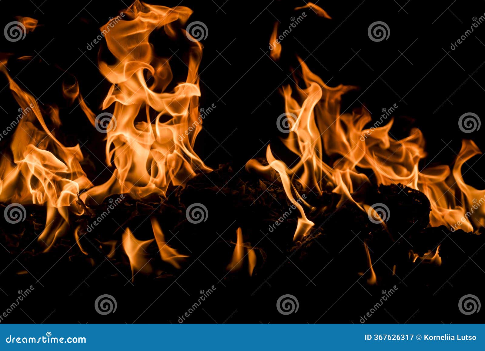 Abstract Blaze Fire Flame Texture For Banner Background. Fire Flames On ...
