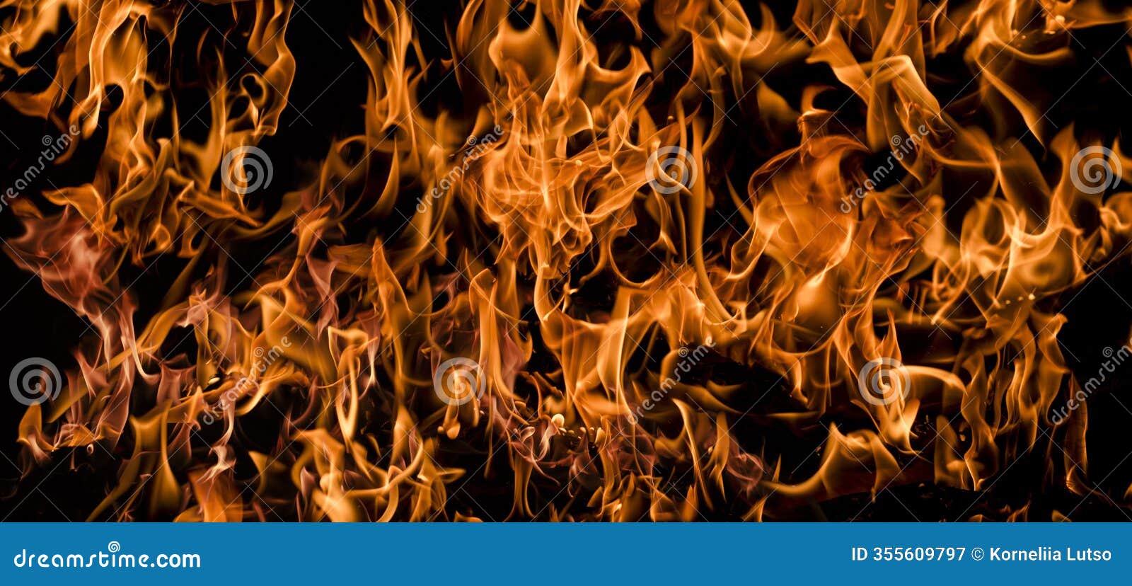 Fire Over Black Background. Fire Sparks Background. Abstract Dark ...