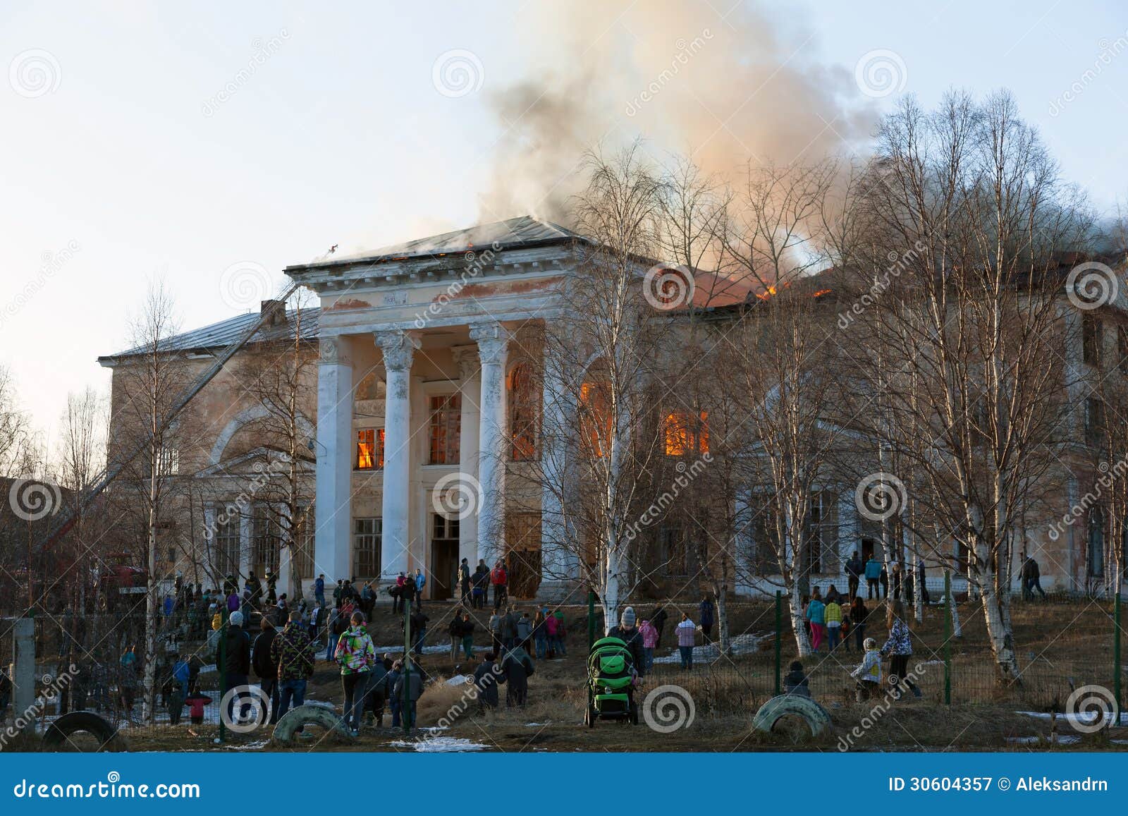 The Fire of the Palace of Culture Editorial Photography - Image of ...