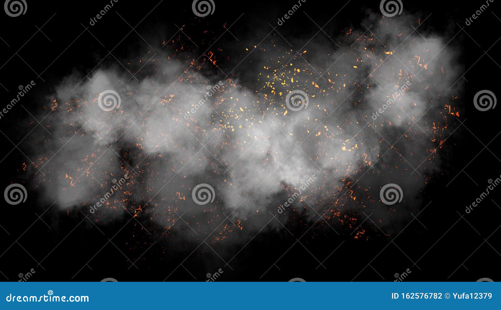 Red Effect Dust Debris Isolated On Background, Motion Powder Spray ...
