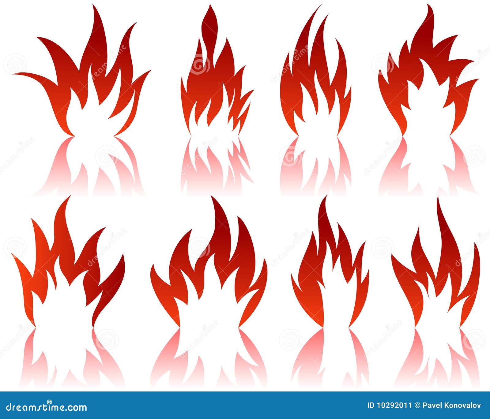 Fire patterns set stock vector. Illustration of explosives - 10292011