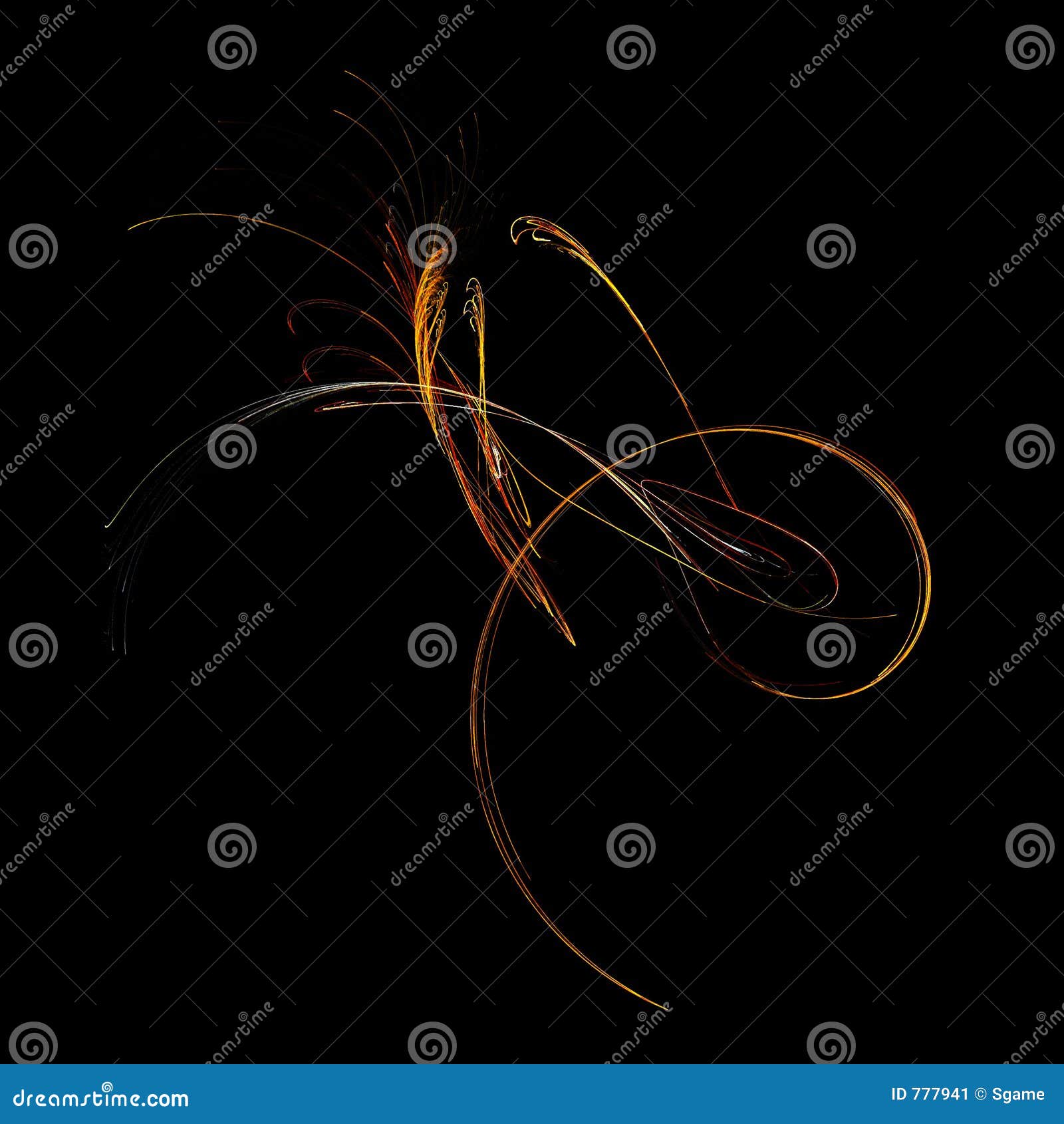 Fire peacock stock illustration. Illustration of poster - 777941