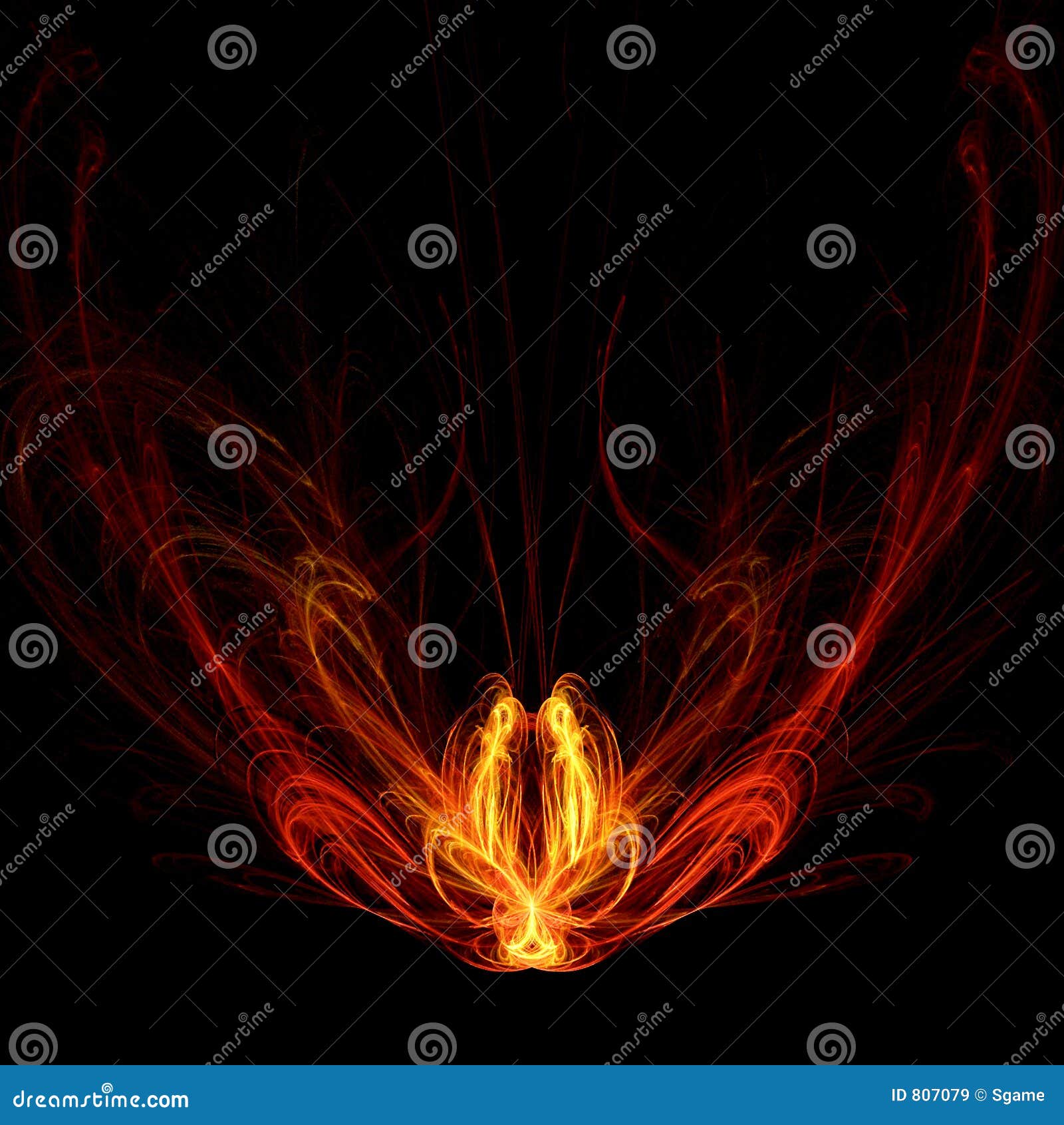 Fire peacock stock illustration. Illustration of depth - 807079