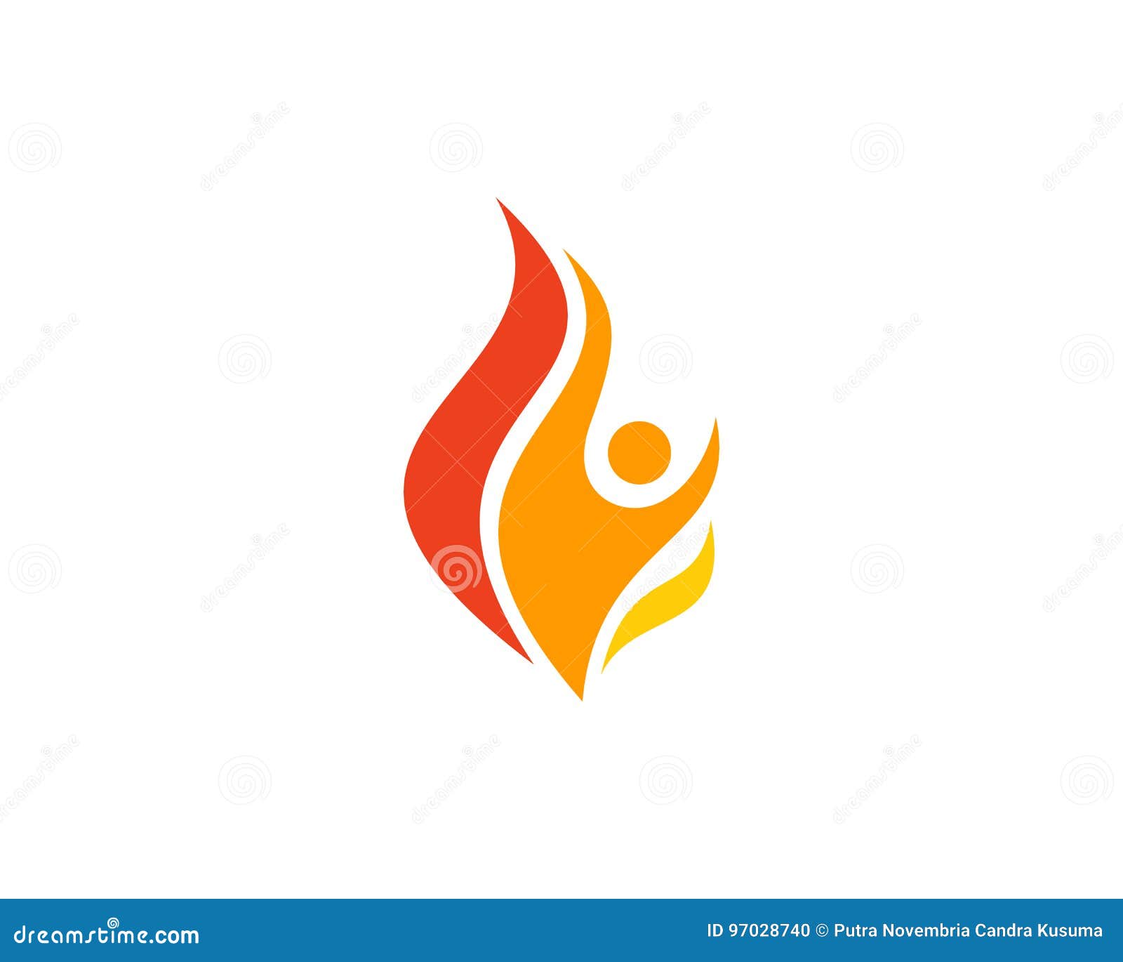 Fire People Icon Logo Design Element Stock Vector - Illustration of ...