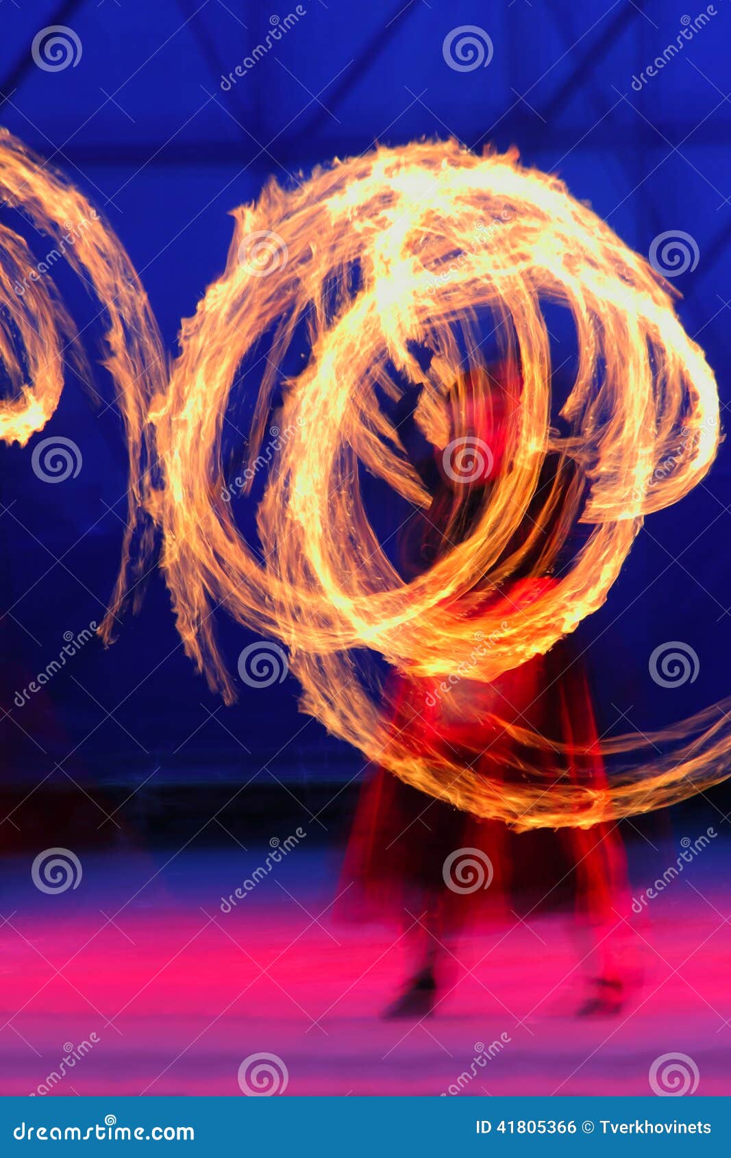 Fire performance stock photo. Image of magic, juggler - 41805366