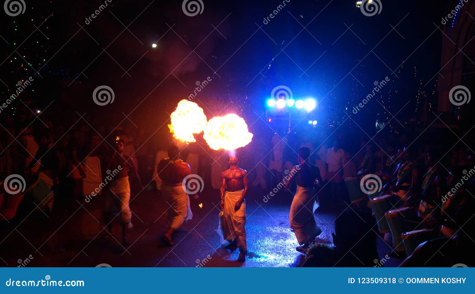 Fire performance in kerala editorial stock photo. Image of bridge ...