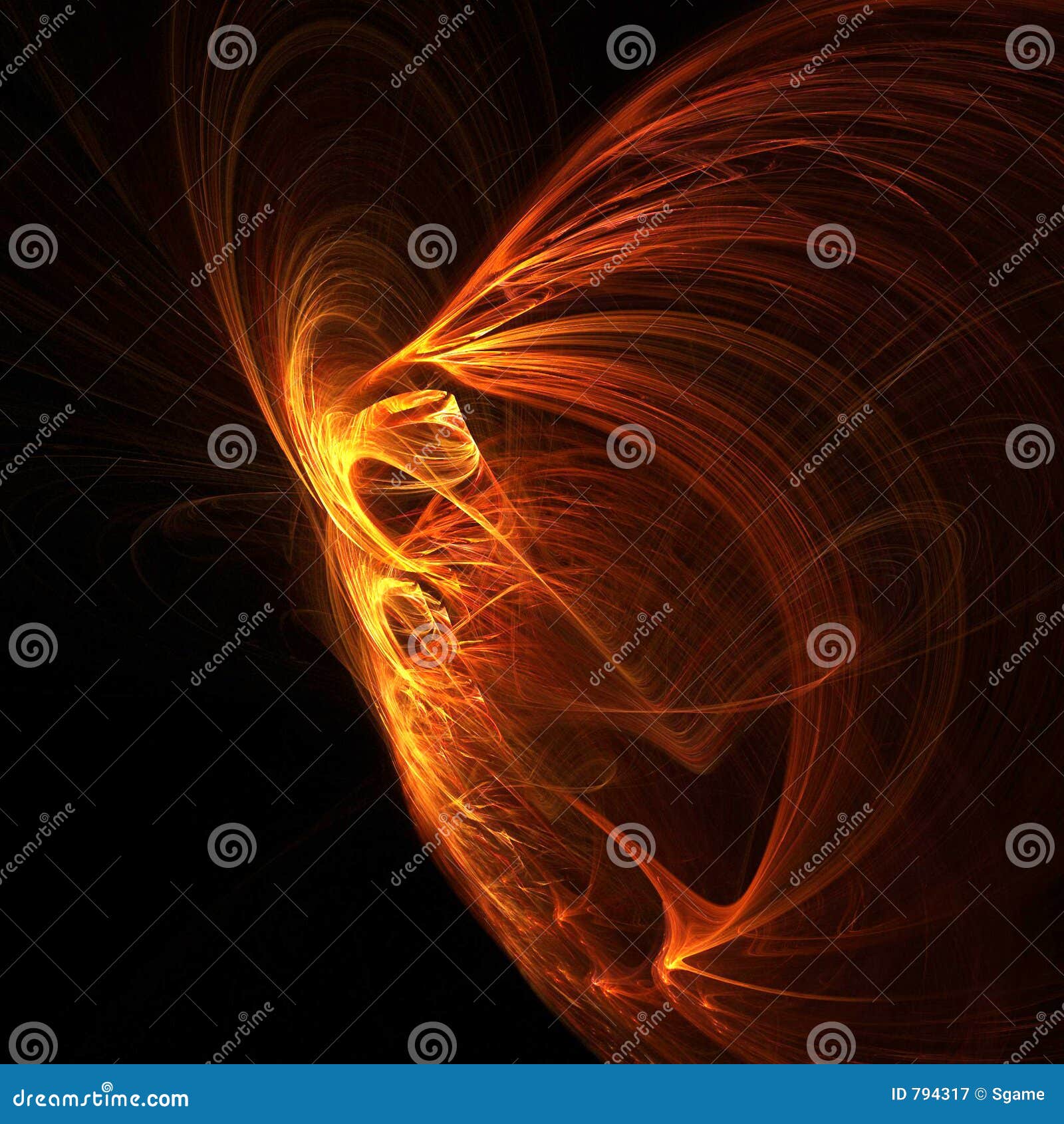 Phoenix Abstract Vector Logo And Business Card Template. Flying Fire ...