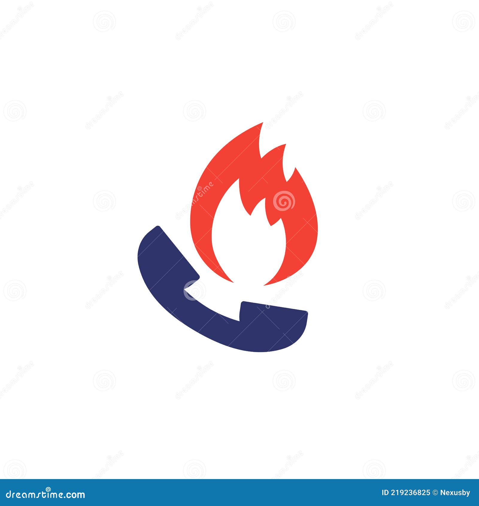 Fire Phone Icon on White, Vector Sign Stock Vector - Illustration of ...